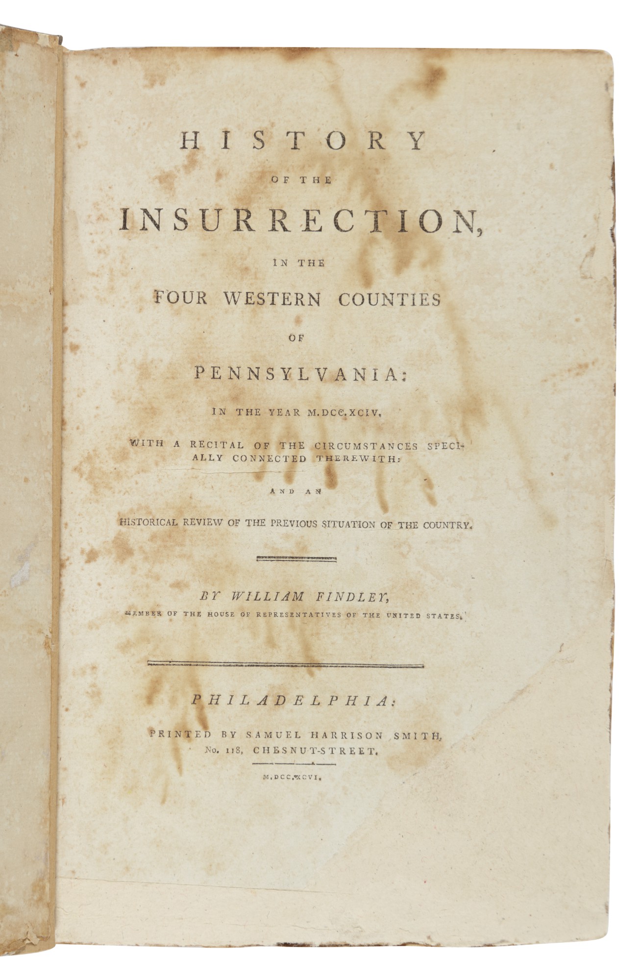 Findley, William | The Whiskey Rebellion | The Passion of American ...