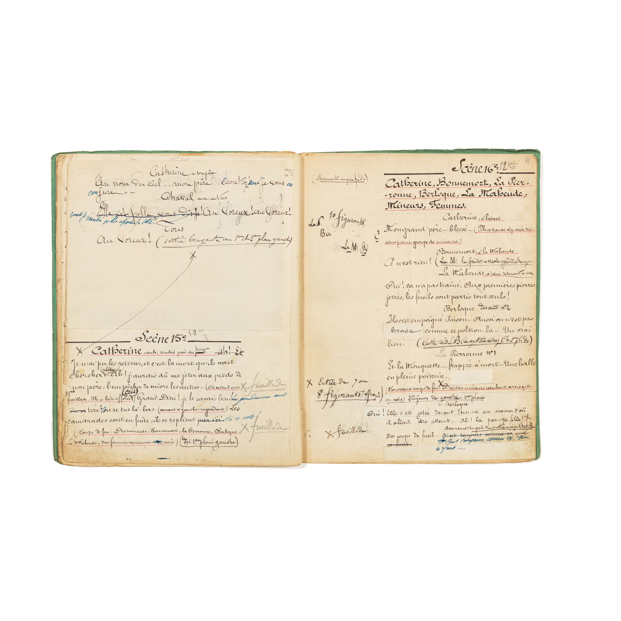 Germinal [1885]. Manuscrit autographe de l'adaptation théâtrale. Le ...
