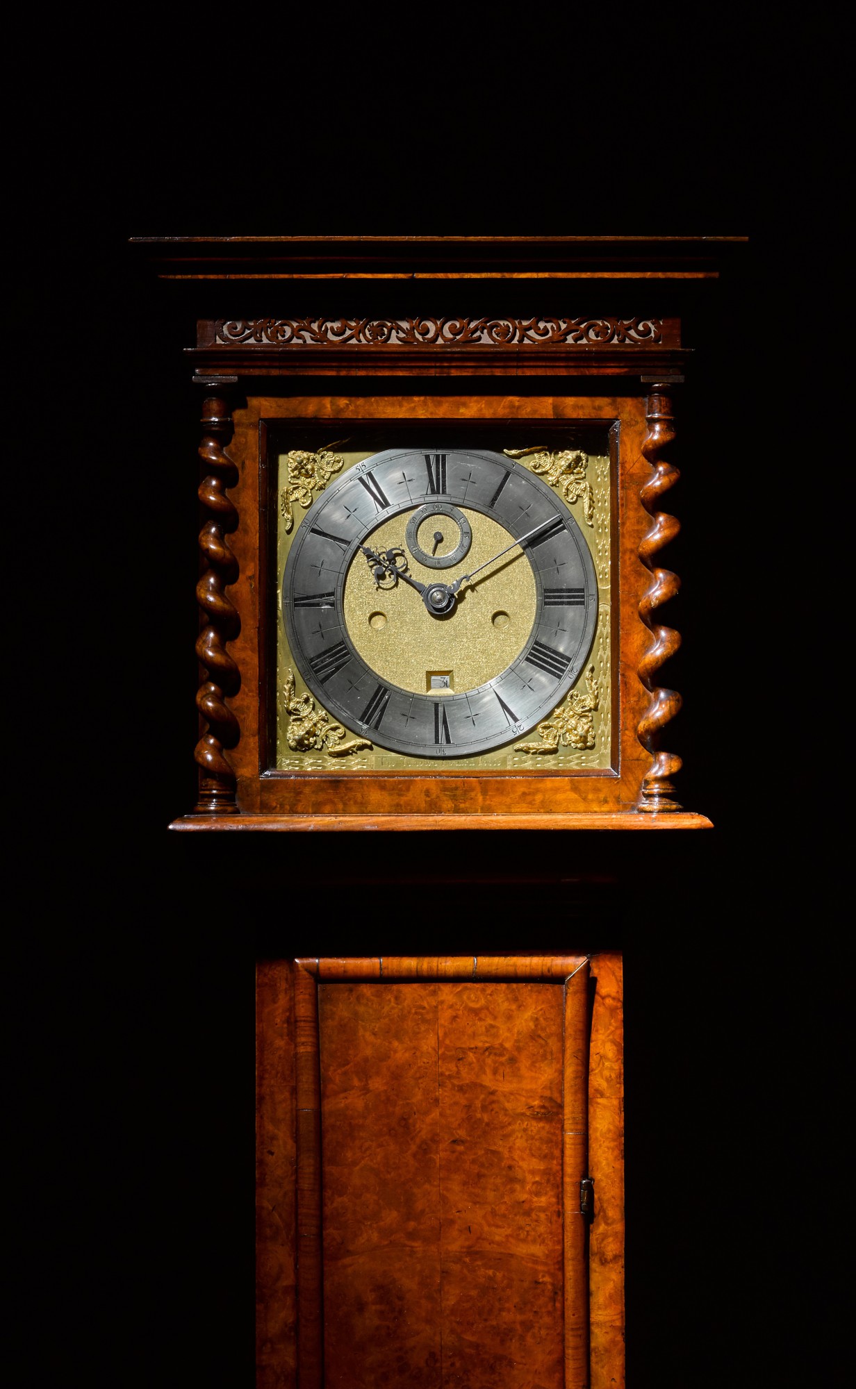 Thomas Tompion. A Charles II walnut longcase clock, London, circa 1680 ...