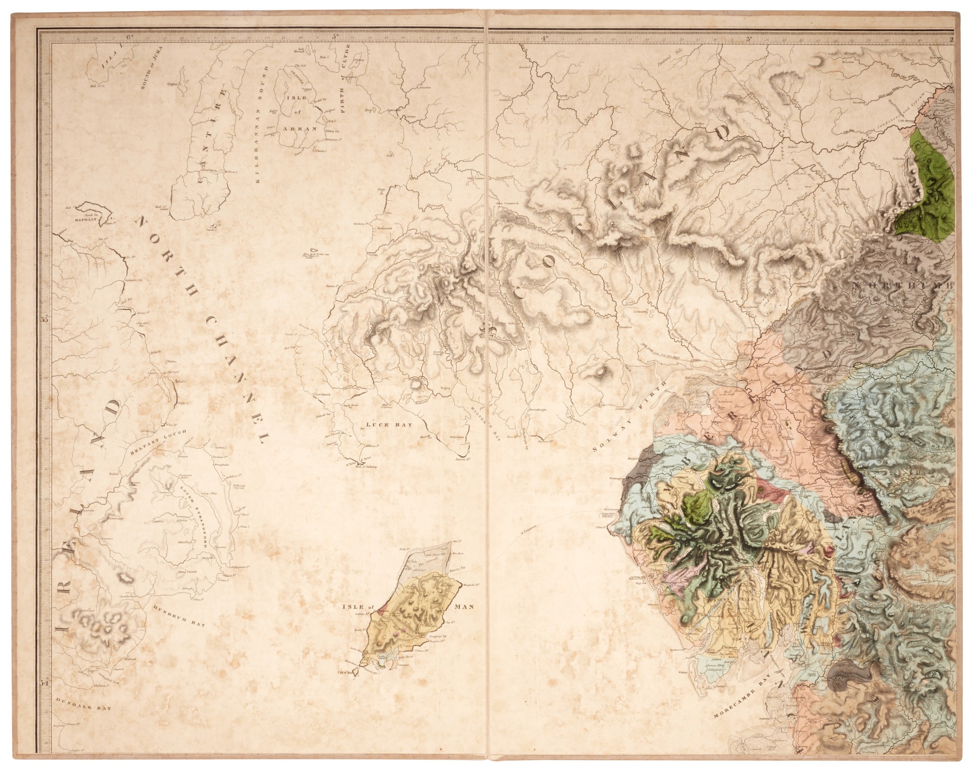 George Bellas Greenough | A Geological Map of England and Wales ...