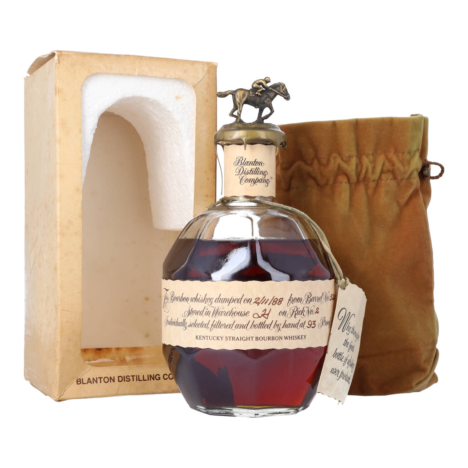 Blanton's Single Barrel 93 proof 1988 (1 BT75) | Whisky & Whiskey | The ...