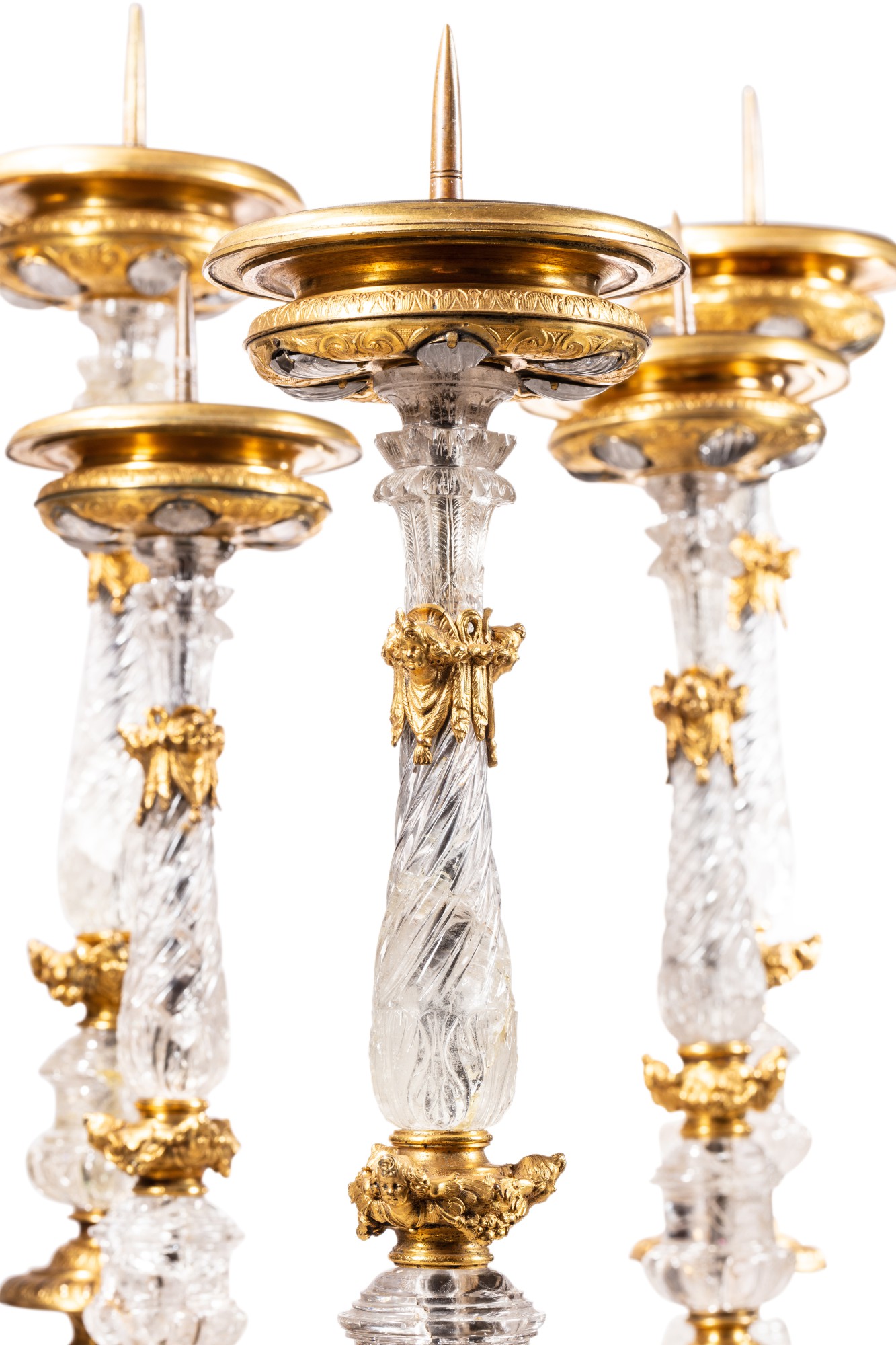 A rare set of six Italian pricket candlesticks, Naples, circa 1620-40 ...