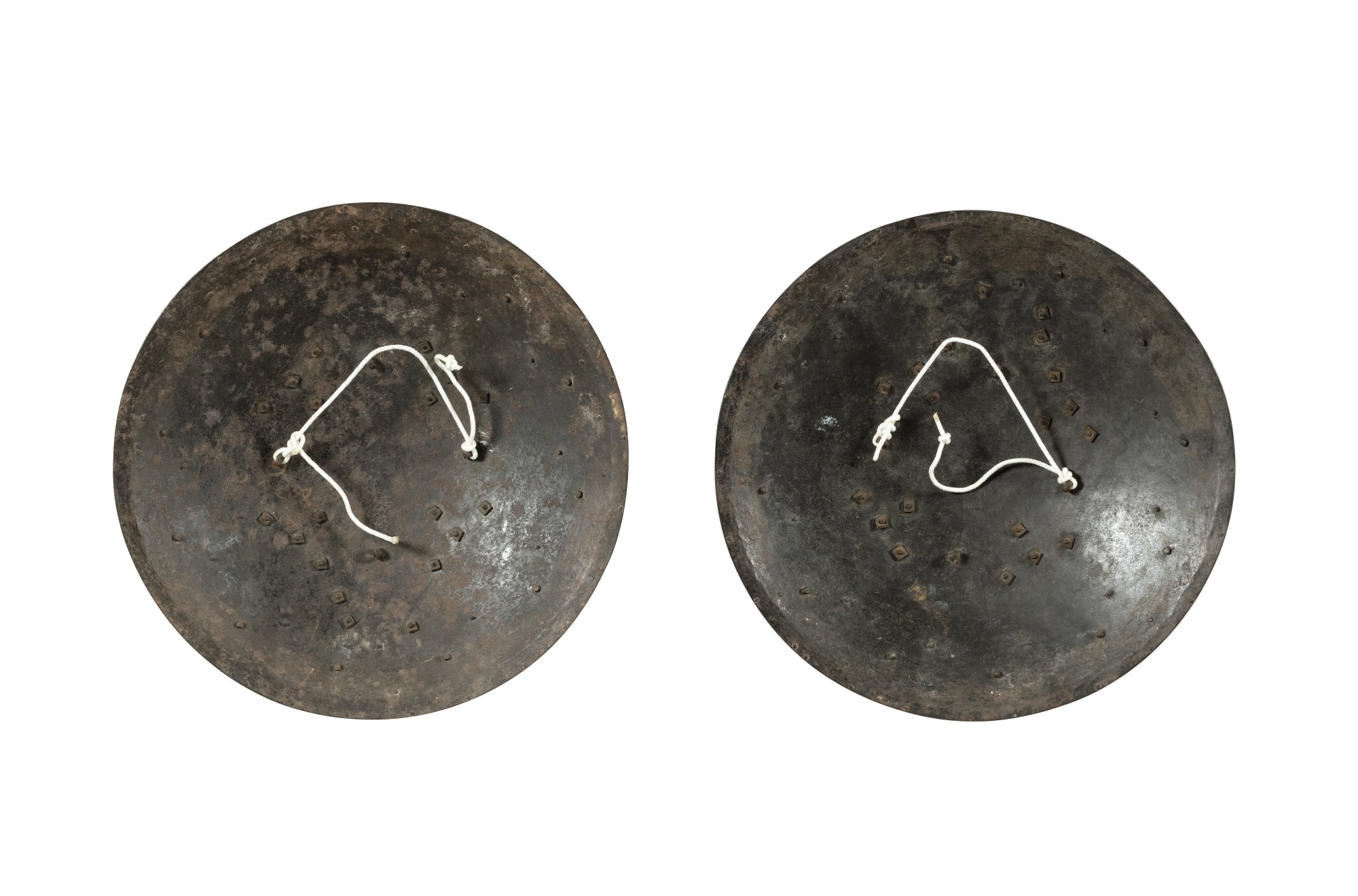 Two silver-damascened iron shields, India, 19th century | Doha / Paris ...