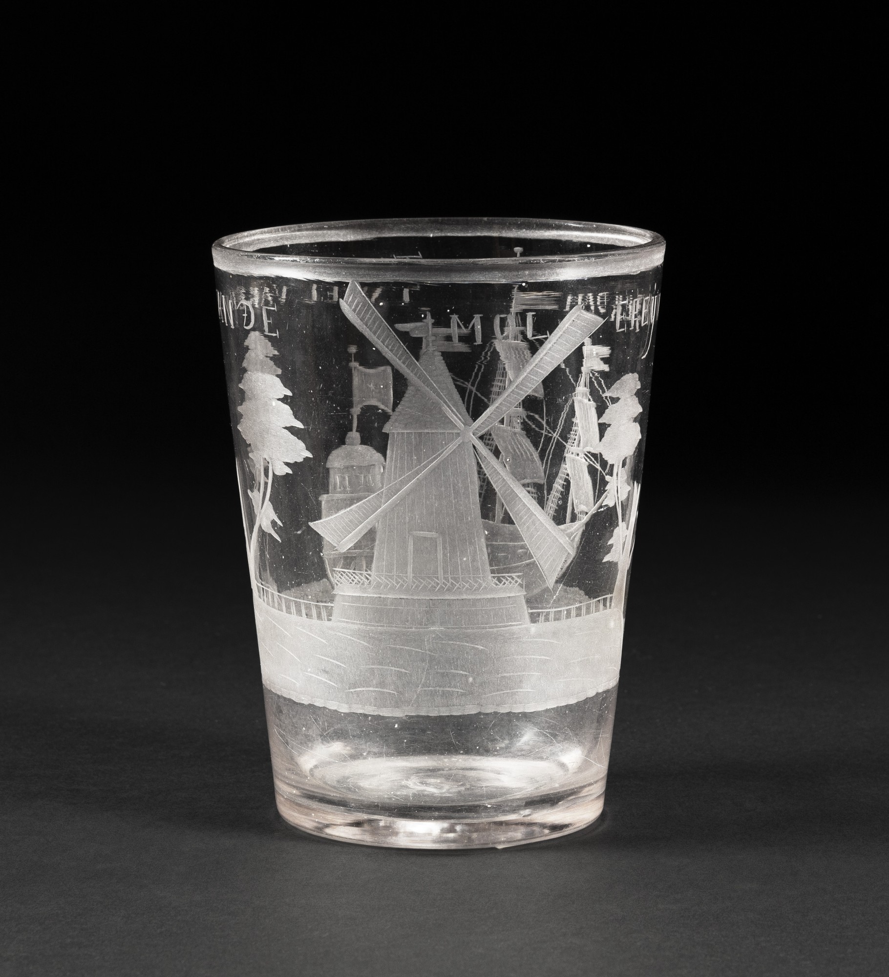 A Dutch engraved glass beaker, 19th century | Gobelet en verre gravé ...