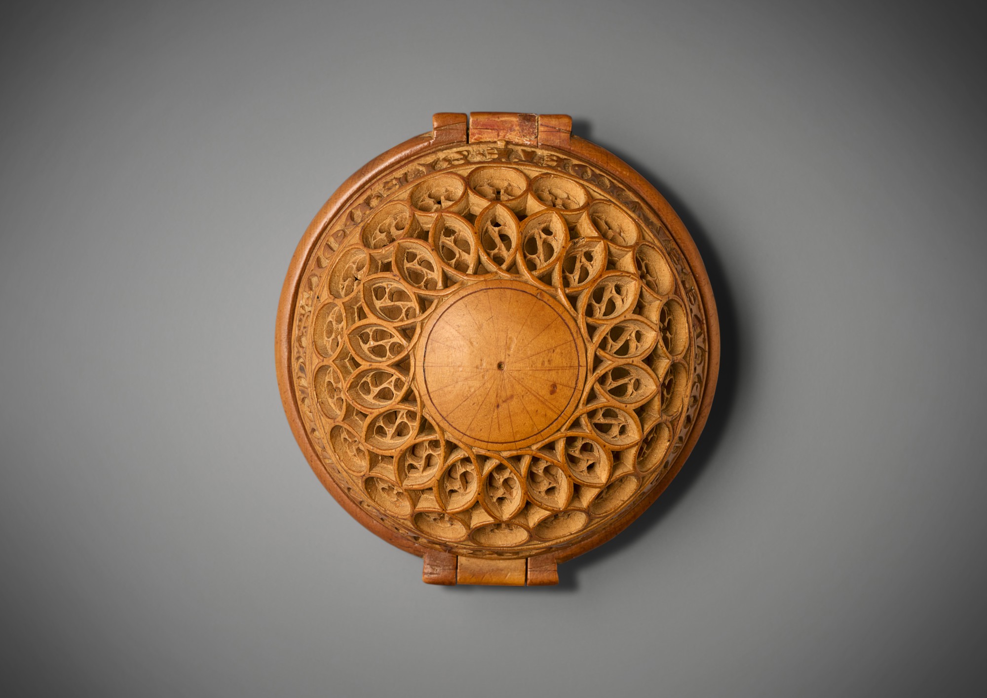 Polyptych Prayer Nut with the Crucifixion and Christ before Pilate ...