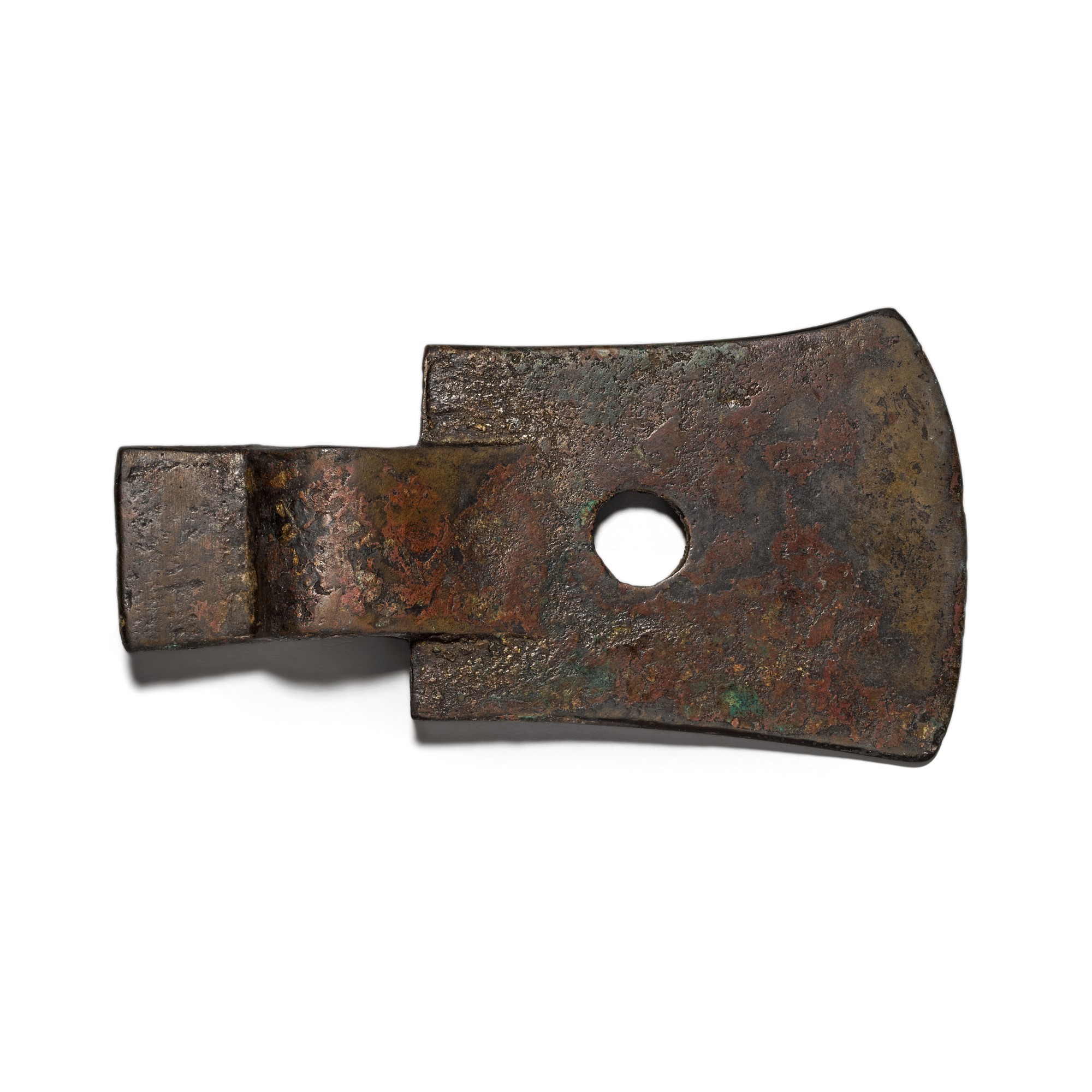 A bronze socketed axe head and a bronze halberd blade (ge) The socketed ...
