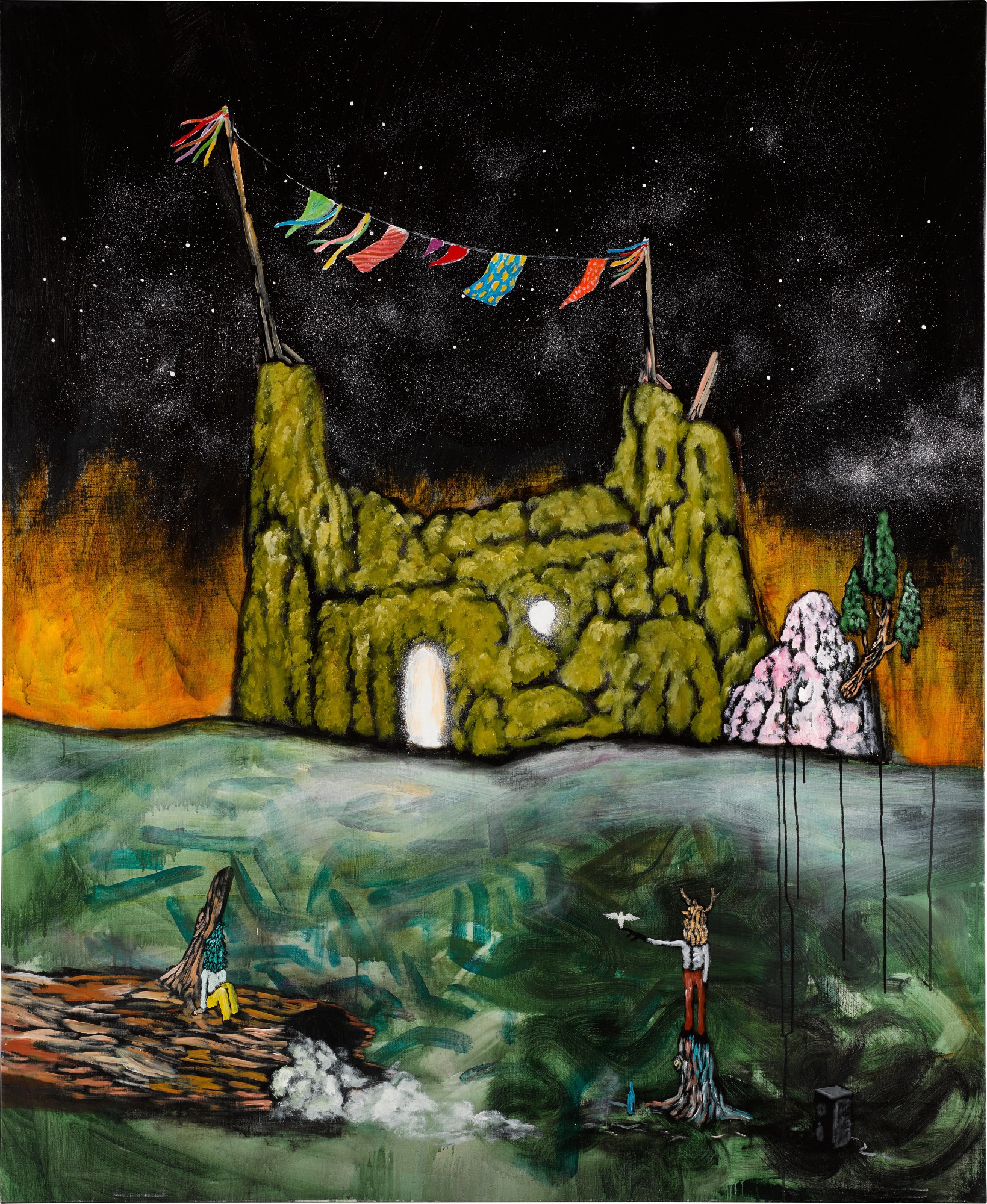 Hirako Yuichi (b. 1982) | Green Castle | 2013 | Fine Japanese Works of ...