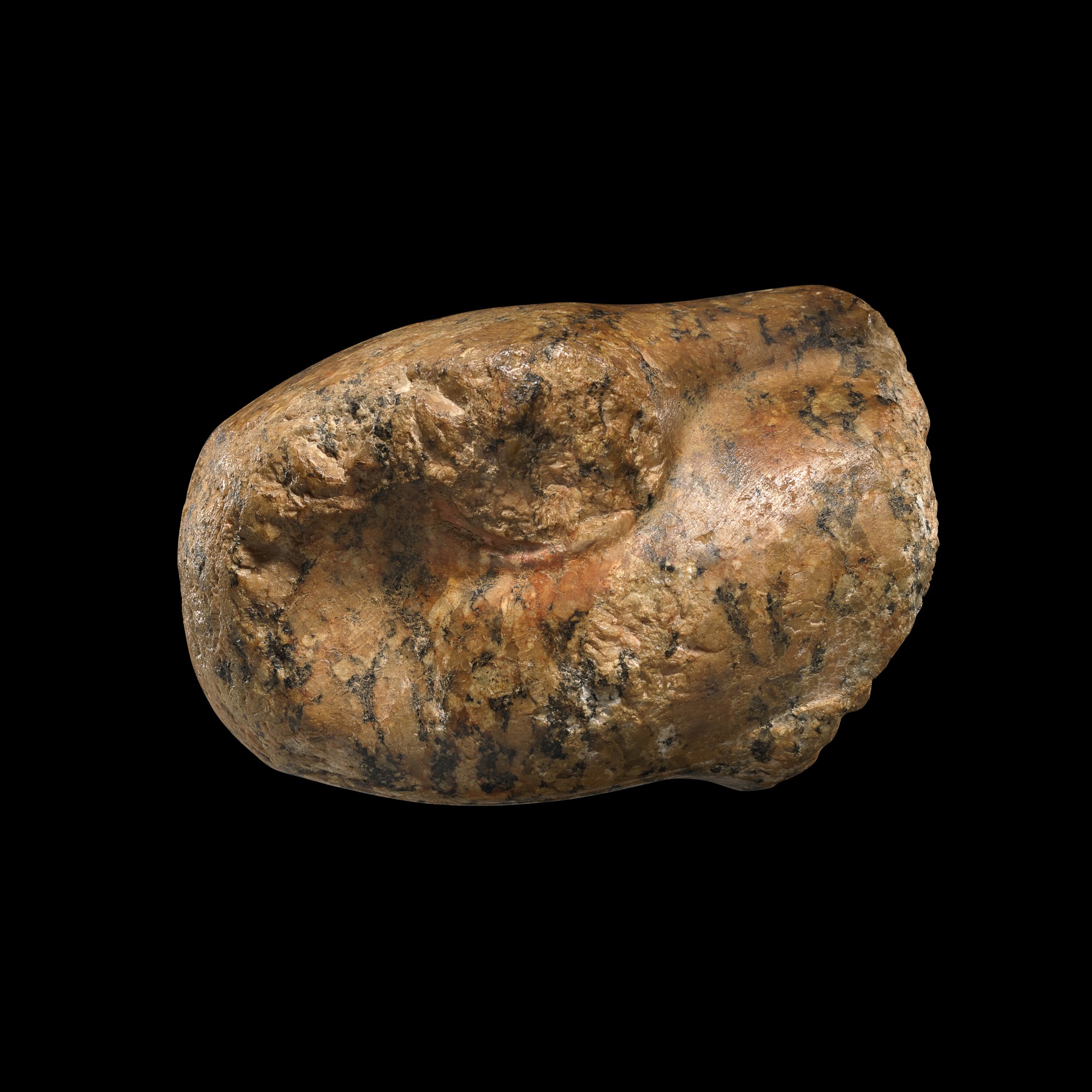 AN EGYPTIAN RED GRANITE HEAD OF A URAEUS SERPENT, NEW KINGDOM, PROBABLY ...