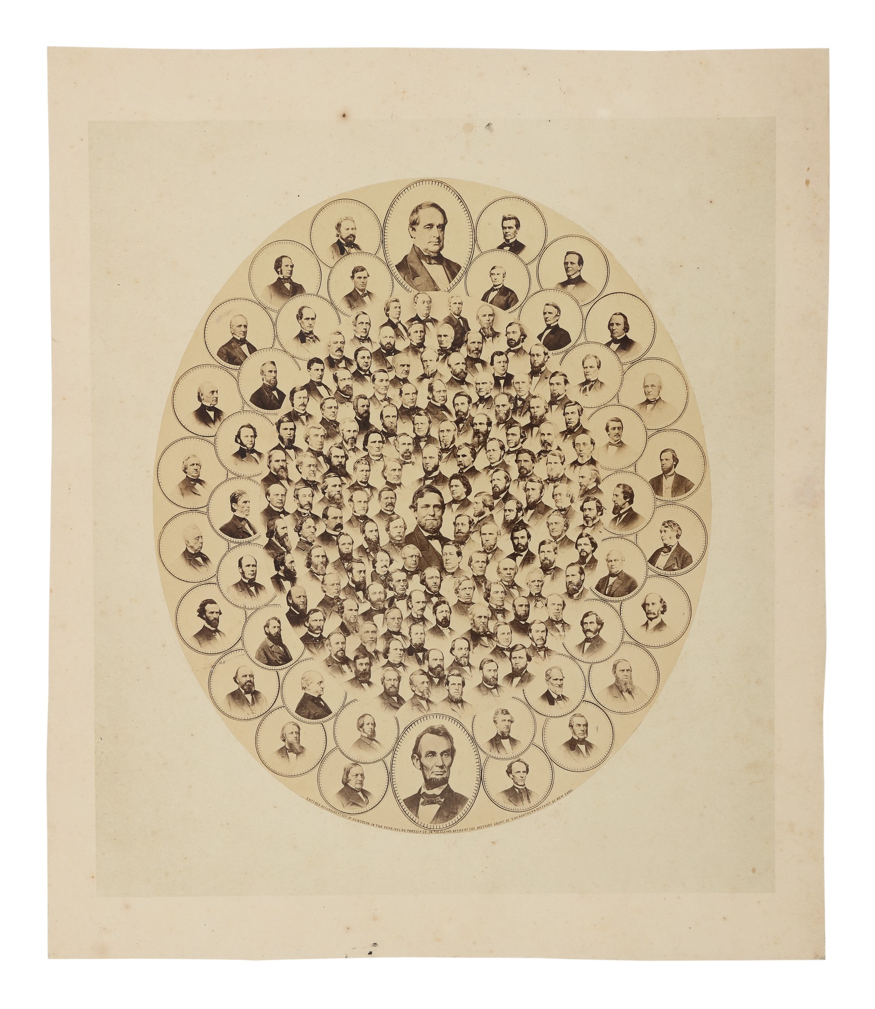 [Thirteenth Amendment]. A composite photograph of Lincoln and the ...