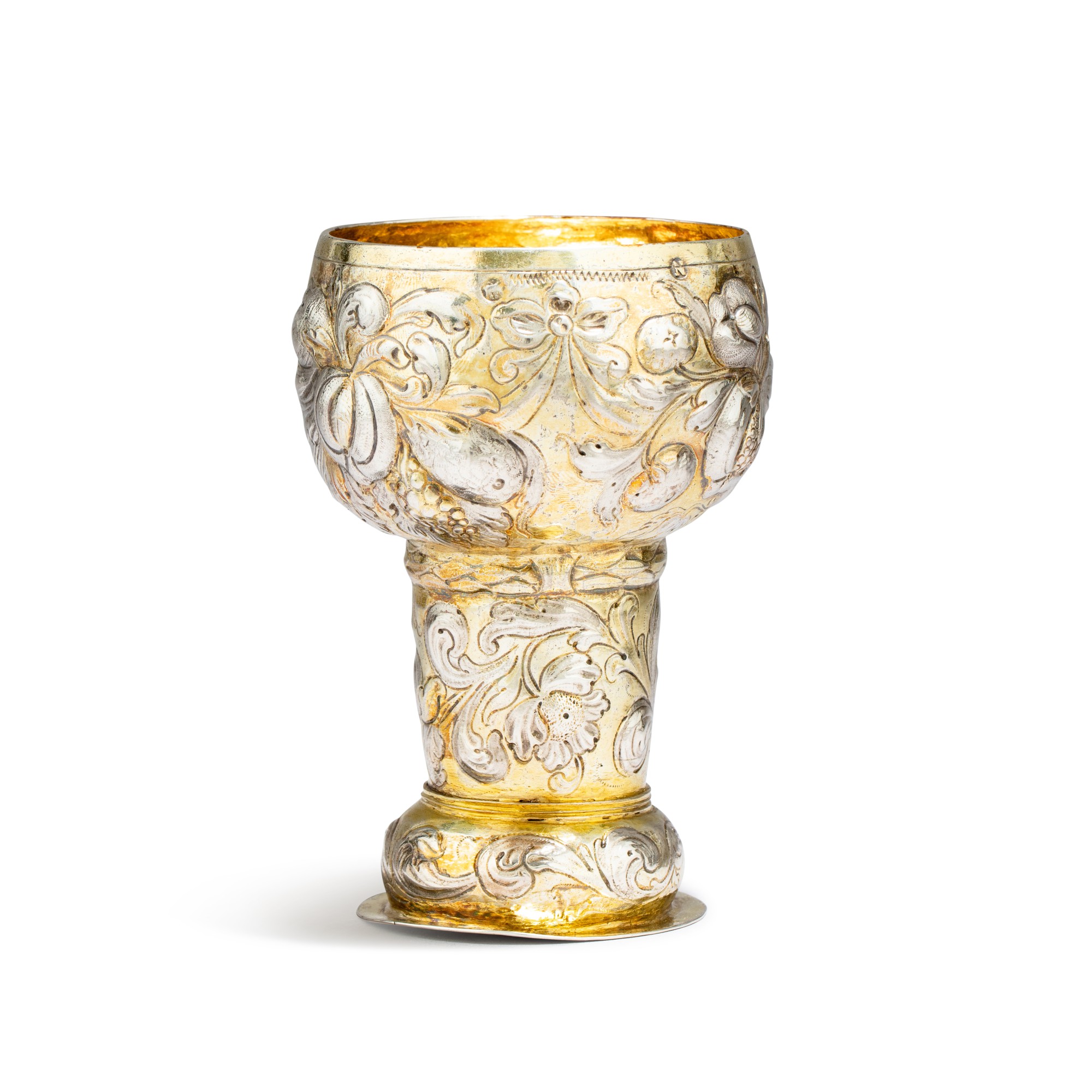 A German parcel-gilt silver goblet, Christoph Beer, Nurnberg, circa ...
