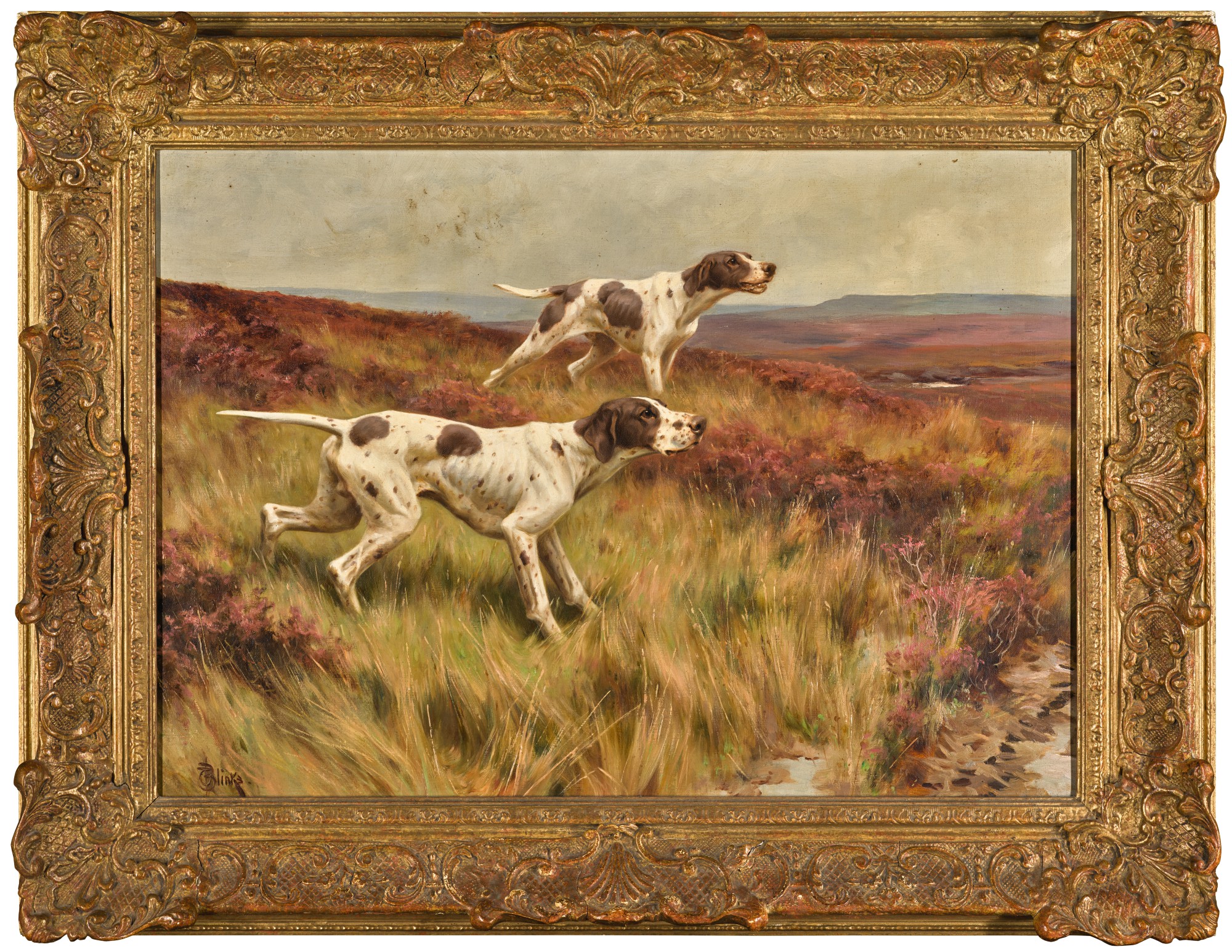 THOMAS BLINKS | POINTERS ON ALERT | Victorian, Pre-Raphaelite & British ...