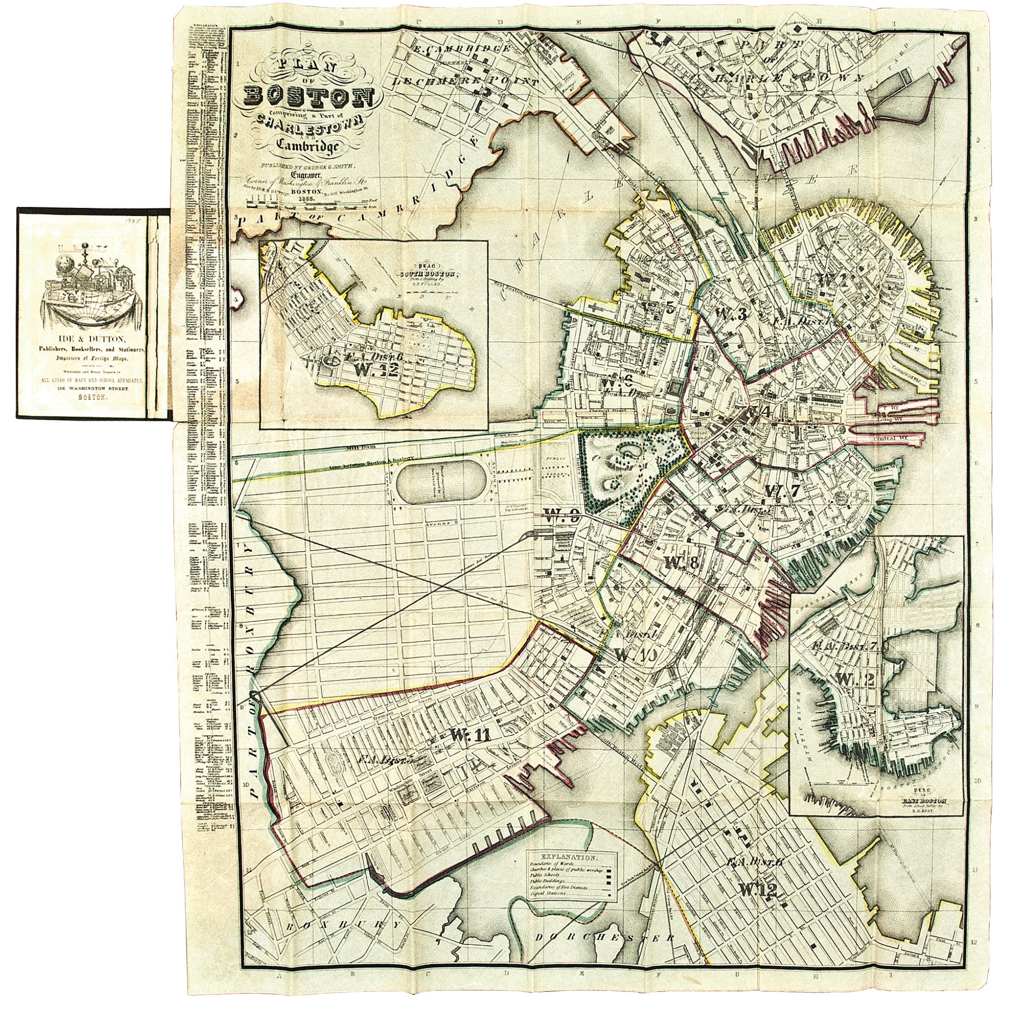 SMITH, GEORGE G. | Plan of Boston comprising a part of Charlestown and ...