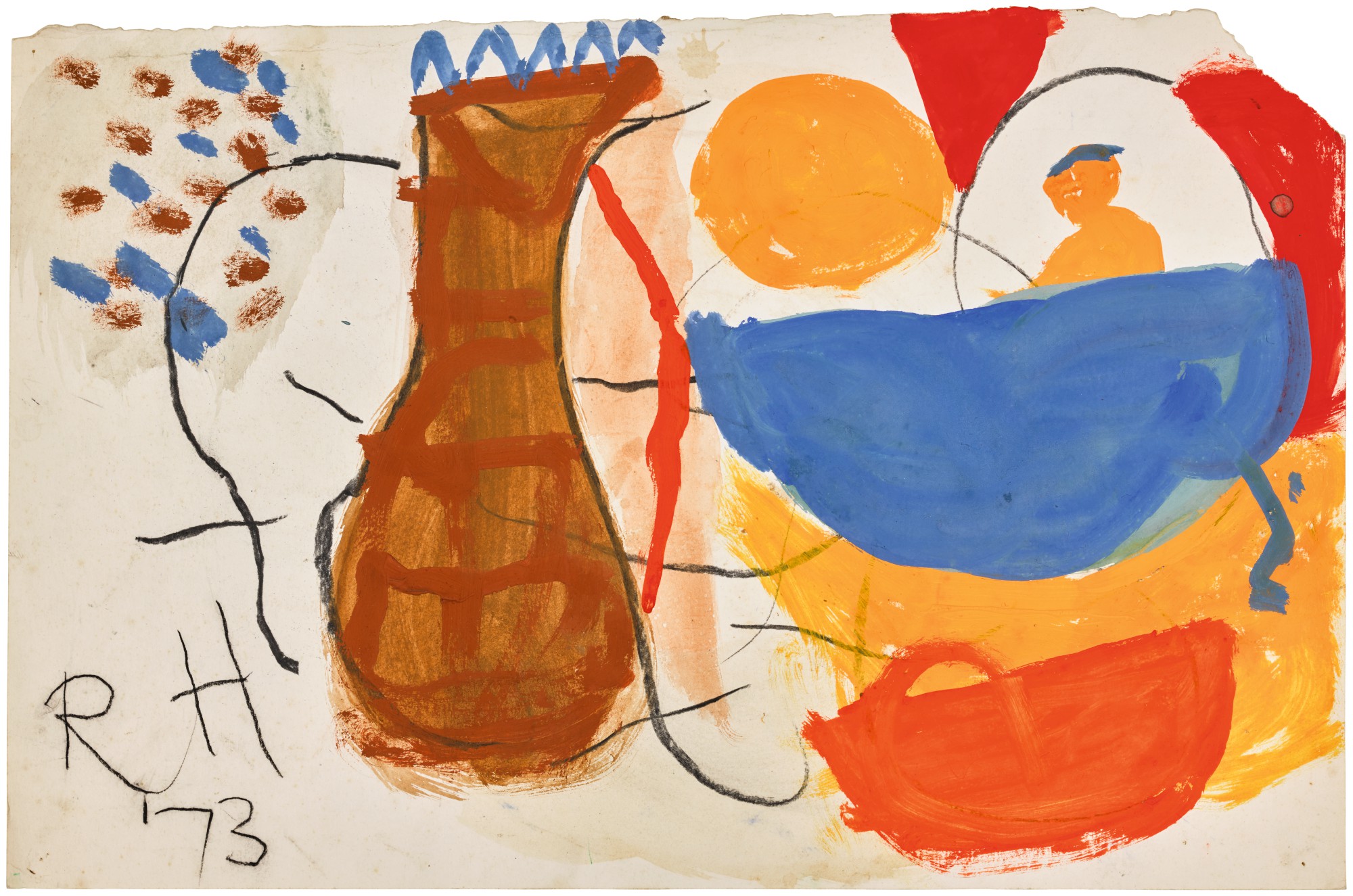 ROGER HILTON | COMPOSITION 1973 | Made in Britain | 2020 | Sotheby's