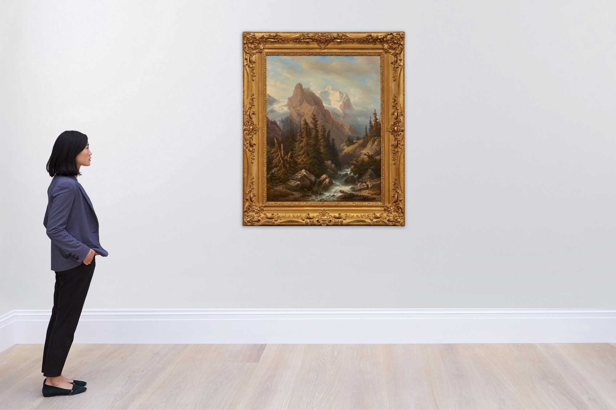 FRANÇOIS DIDAY | MOUNTAINOUS LANDSCAPE WITH THE ROSENLAUI GLACIER, 1858 ...