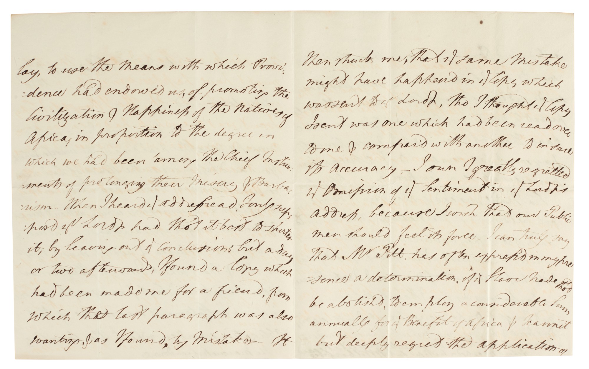 William Wilberforce | autograph letter signed, on the moral duty of ...