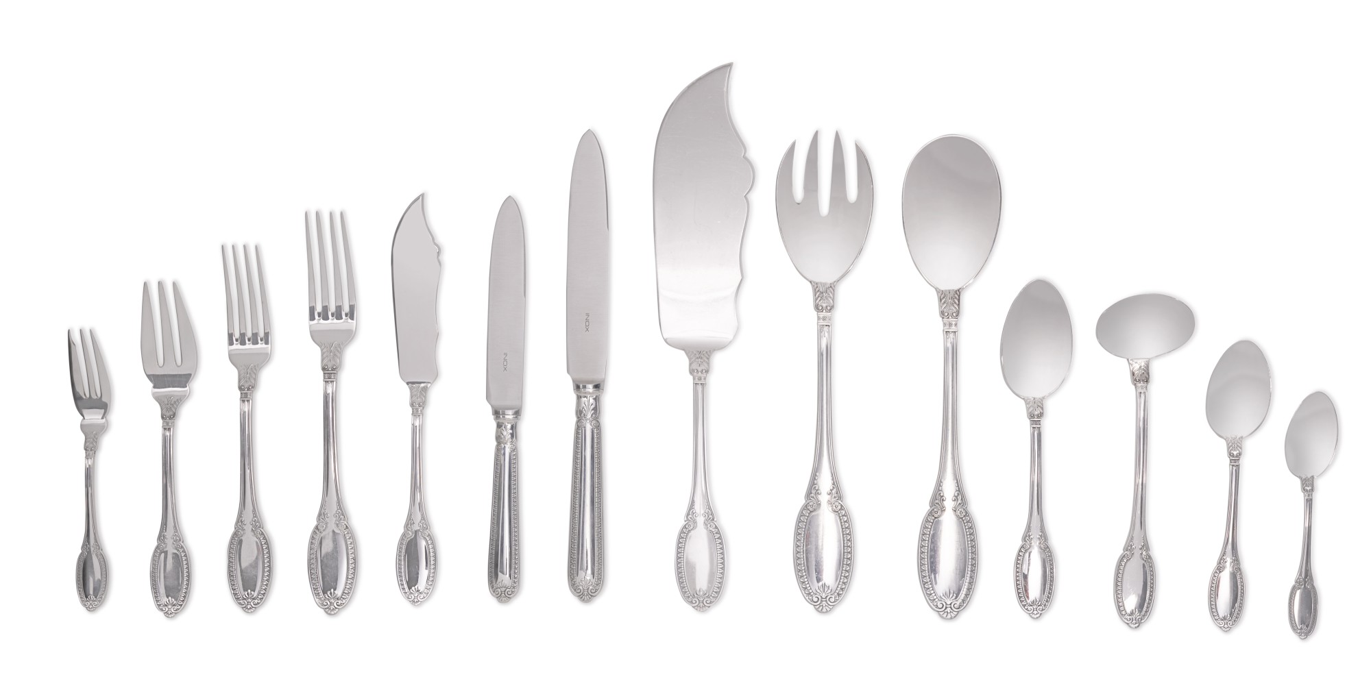 An Italian Silver Empire Pattern Flatware Service, Gianmaria Buccellati ...