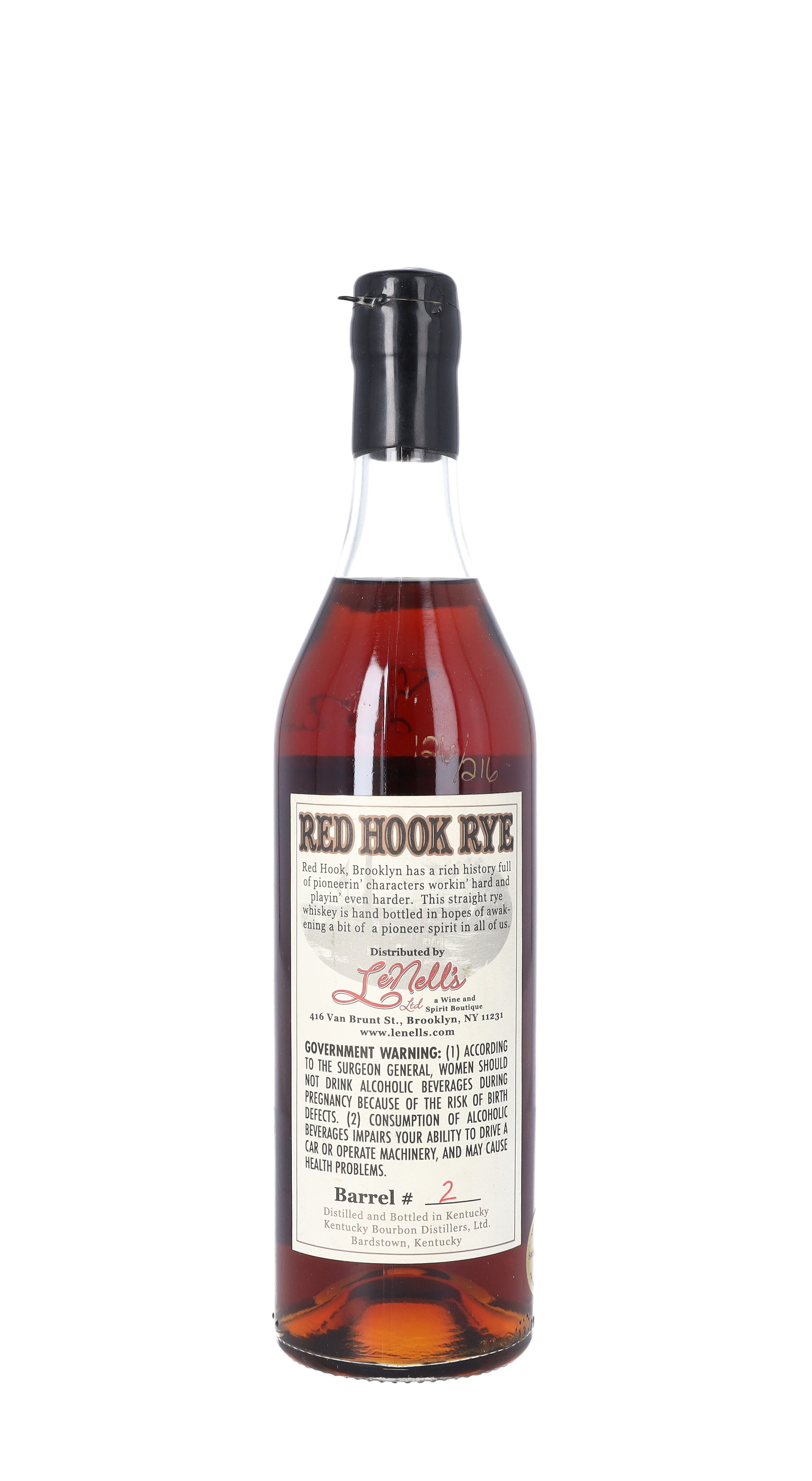 LeNell Red Hook Rye 24 Year Old Barrell #2 66.4 abv NV (1 BT75 ...