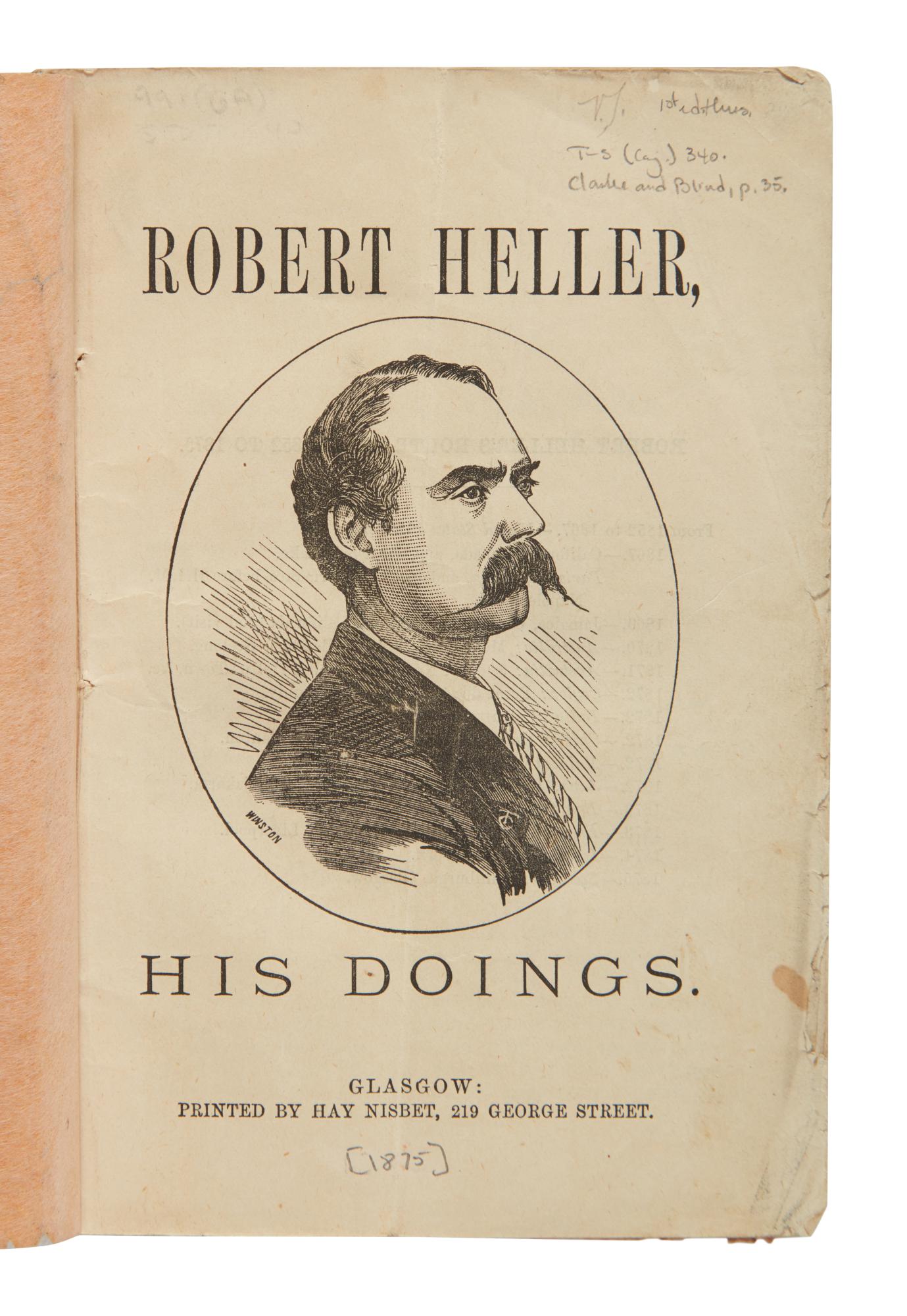 Heller, Robert | A fantastic account of the magician and his tricks, scarce | The Ricky Jay ...