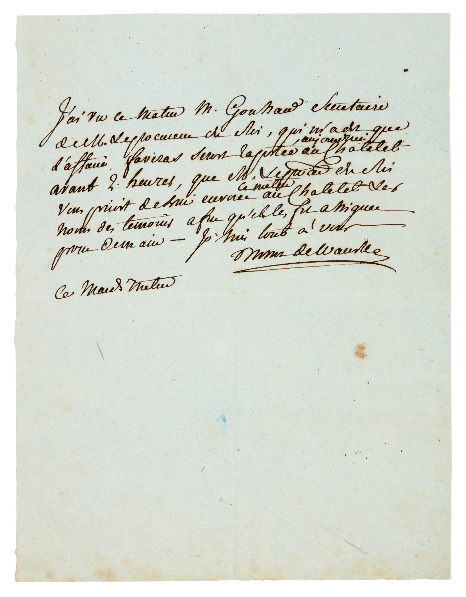 Jacques Pierre Brissot | Two autograph letters signed, with 16 other ...