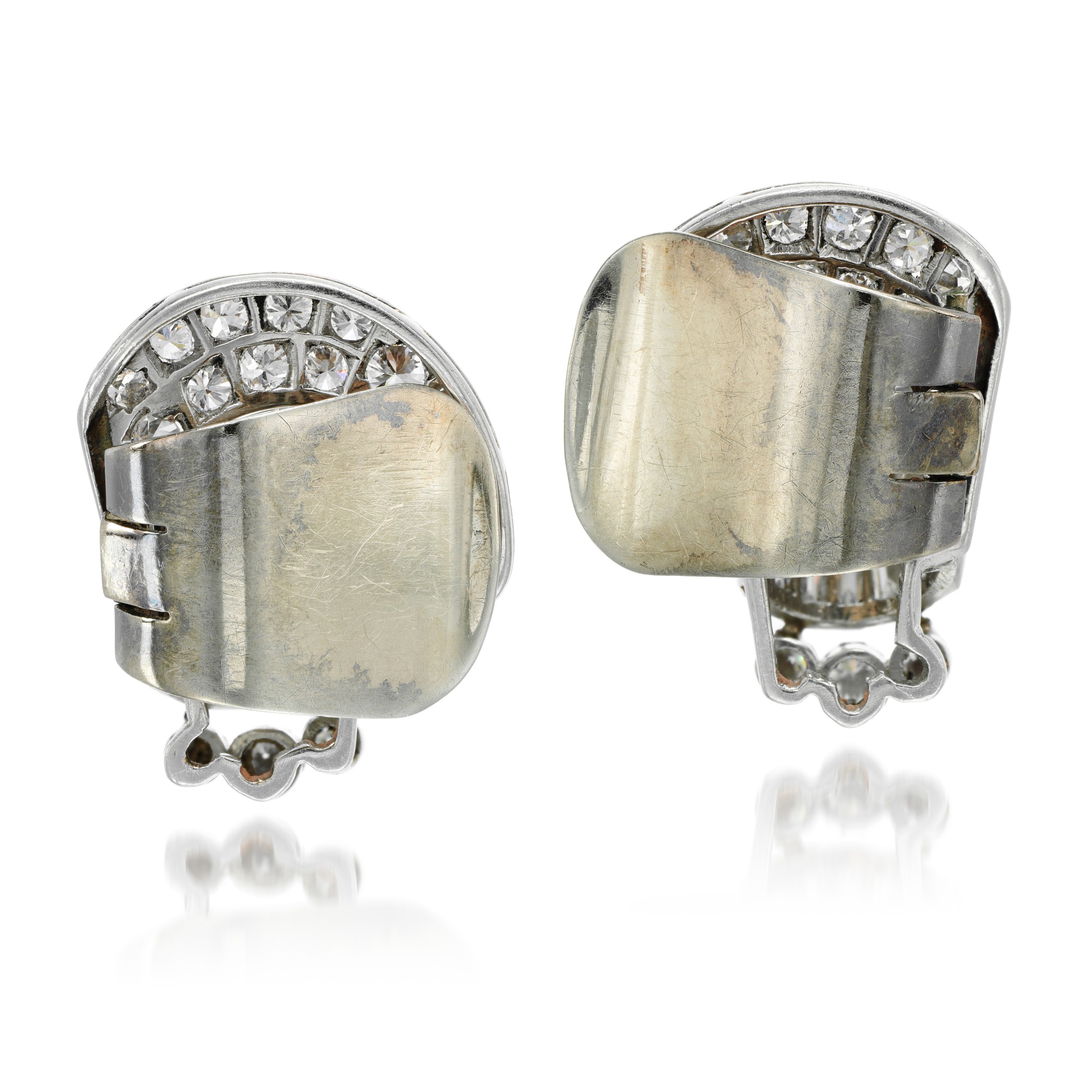 PAIR OF DIAMOND EAR CLIPS | The Weekly Edit: Fine Jewels | London ...