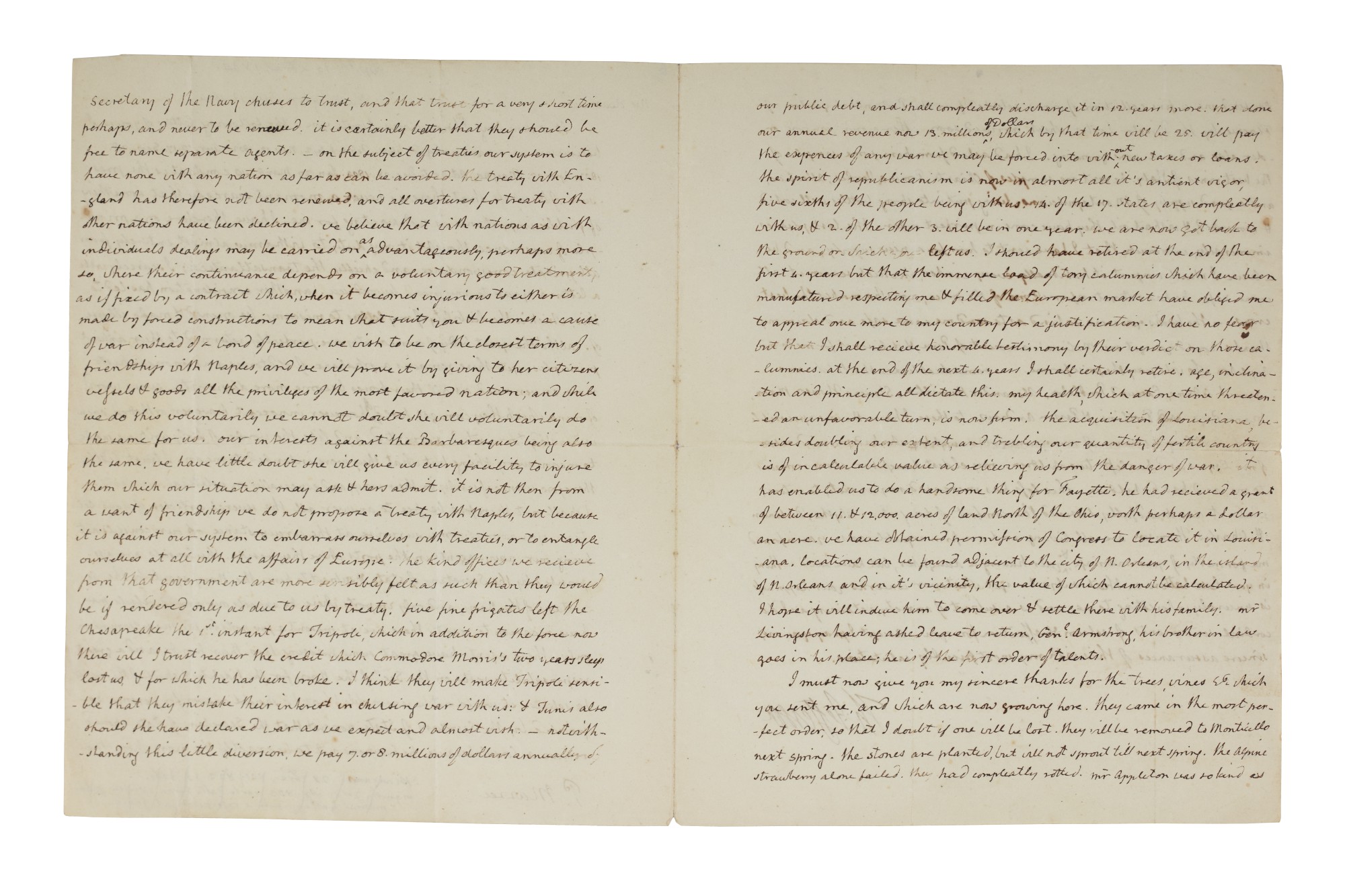 THOMAS JEFFERSON | In a compelling and wide-ranging letter to his old ...
