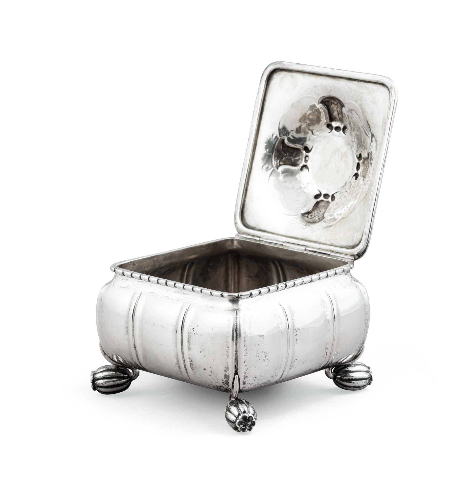 A Danish silver covered box, Georg Jensen, Copenhagen, 1920 | Boîte ...