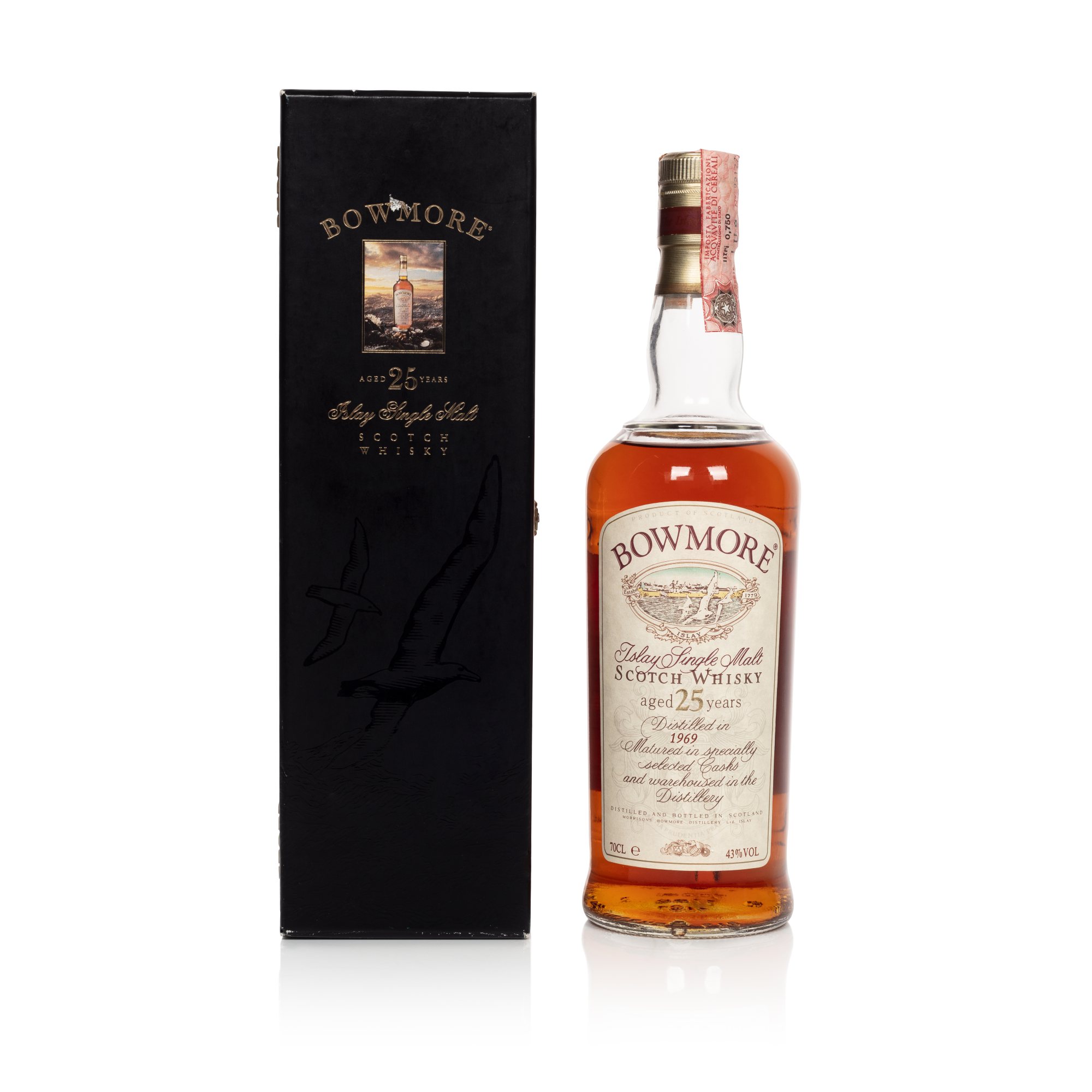 Bowmore 25 Year Old 43.0 abv 1969 (1 BT75) | Finest Whisky | A Sherry ...