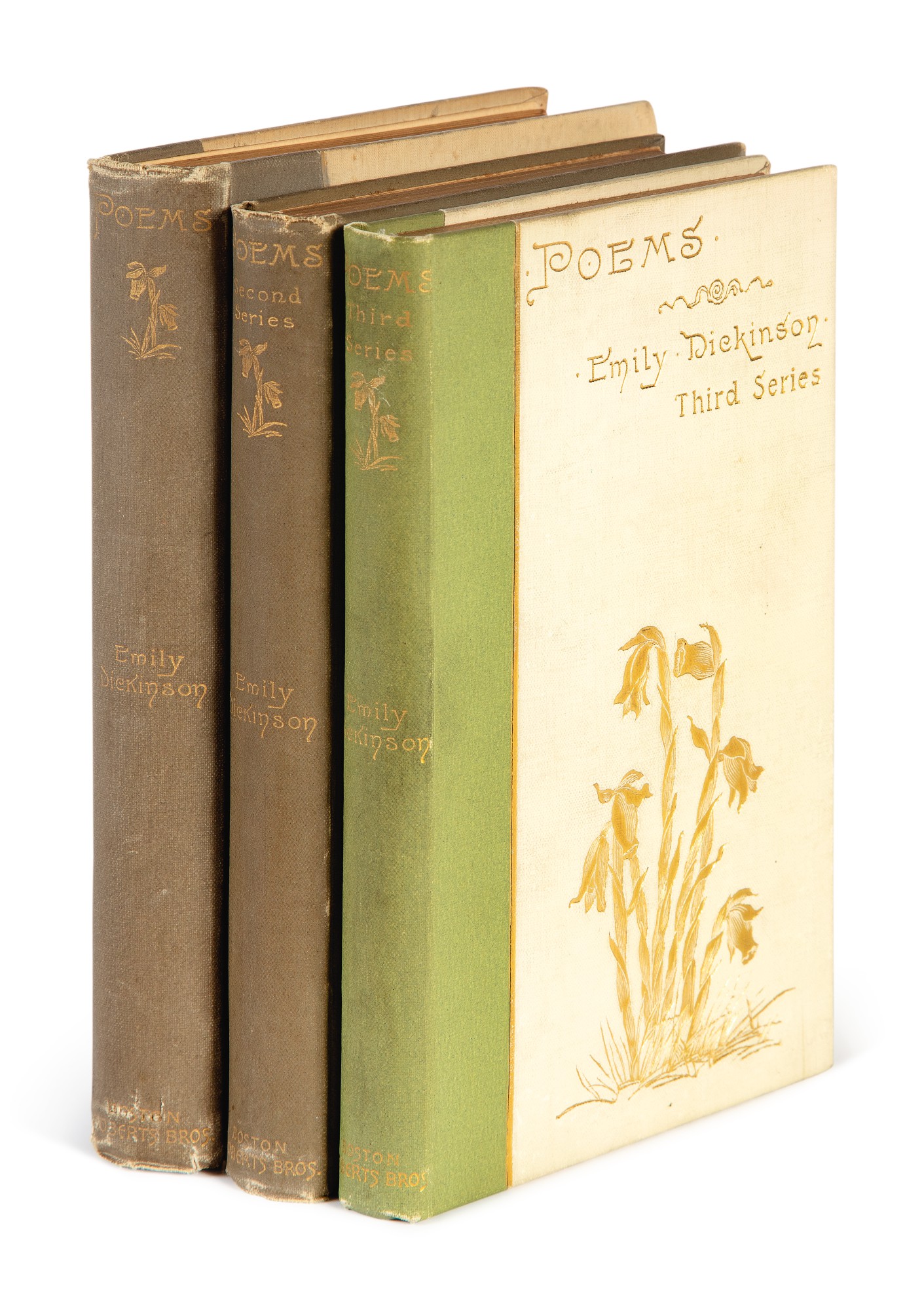 Dickinson, Emily | Poems. First, Second, and Third Series. Boston ...