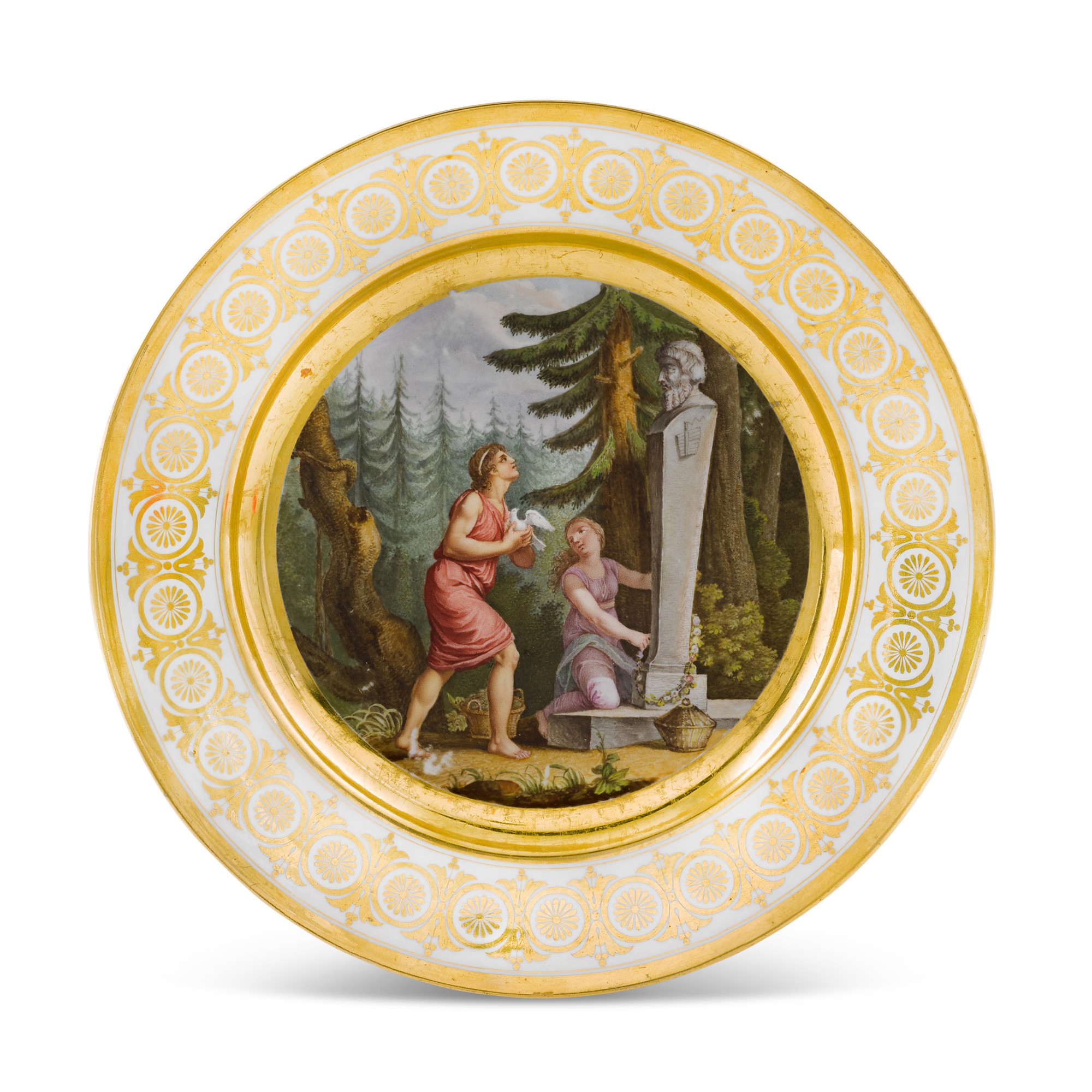 A porcelain cabinet plate from the Mikhailovsky Service, Imperial ...