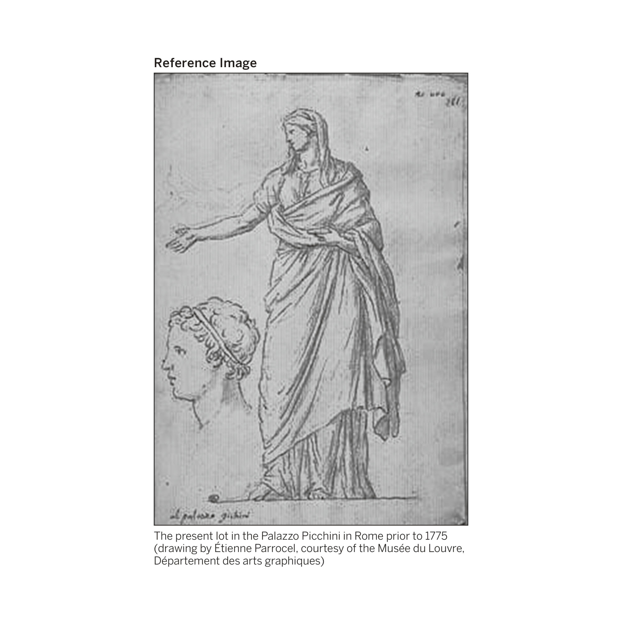 A ROMAN MARBLE PORTRAIT STATUE OF LIVIA AS A PRIESTESS, EARLY 1ST ...