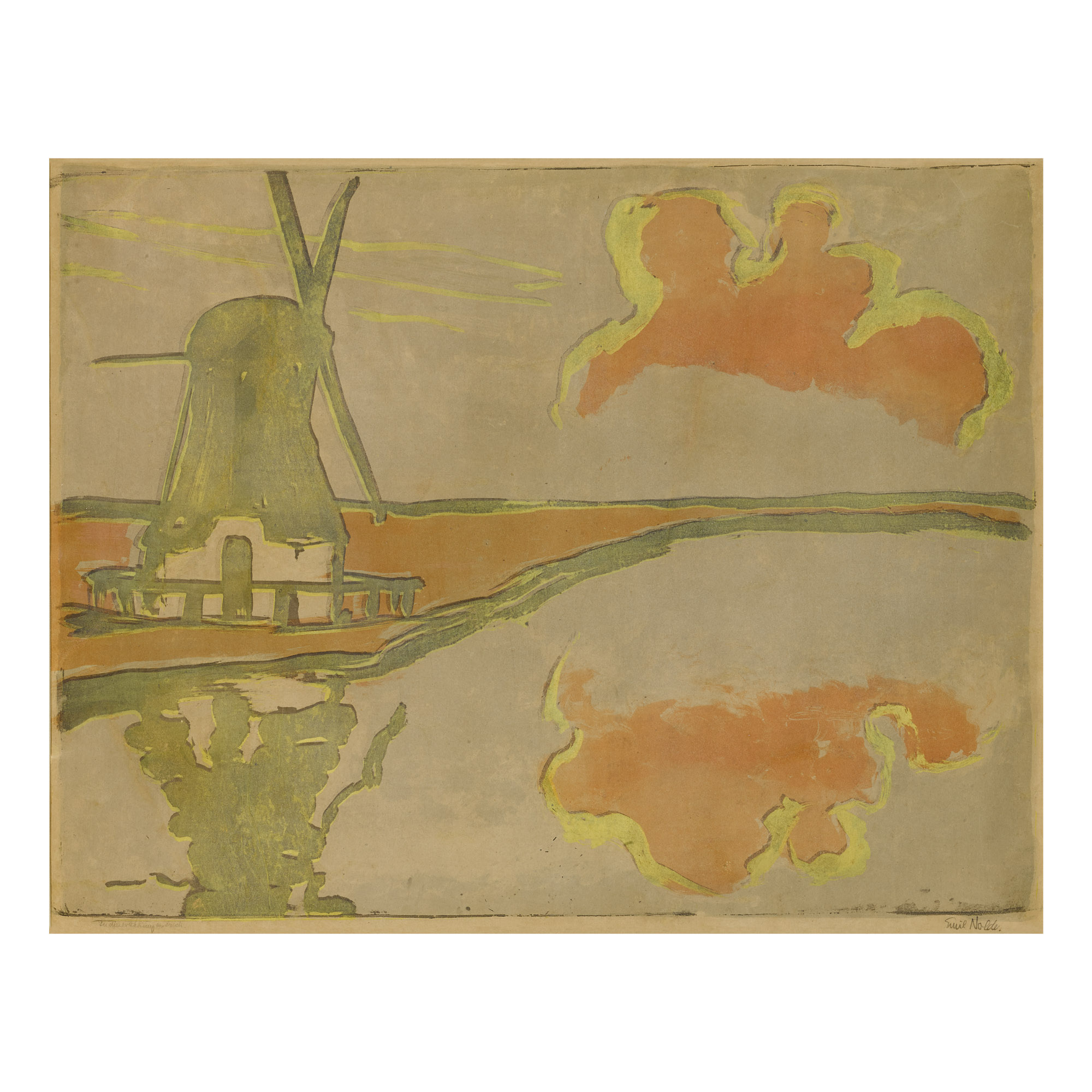 EMIL NOLDE | MÜHLE AM WASSER (SCH. L 82) | Important Prints and ...