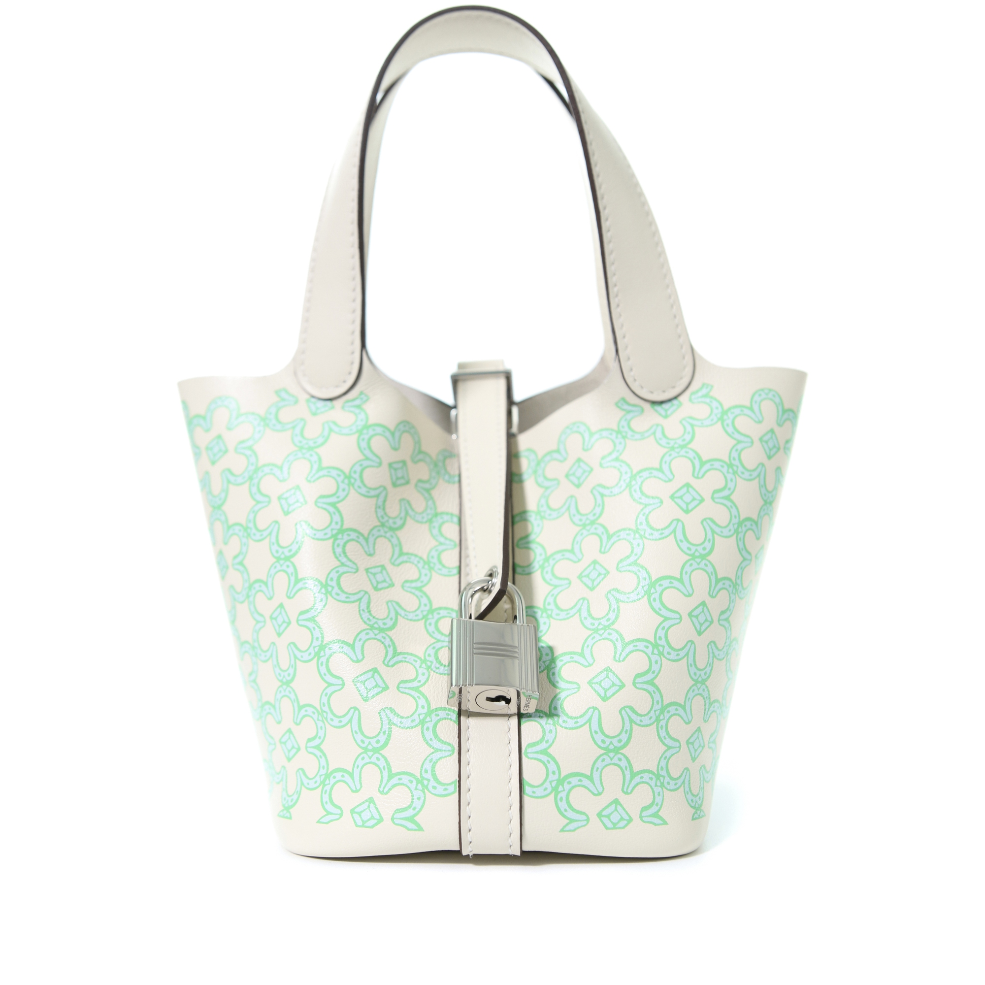 Hermès Limited Edition Nata Swift Lucky Daisy Micro Picotin Lock 14 ...