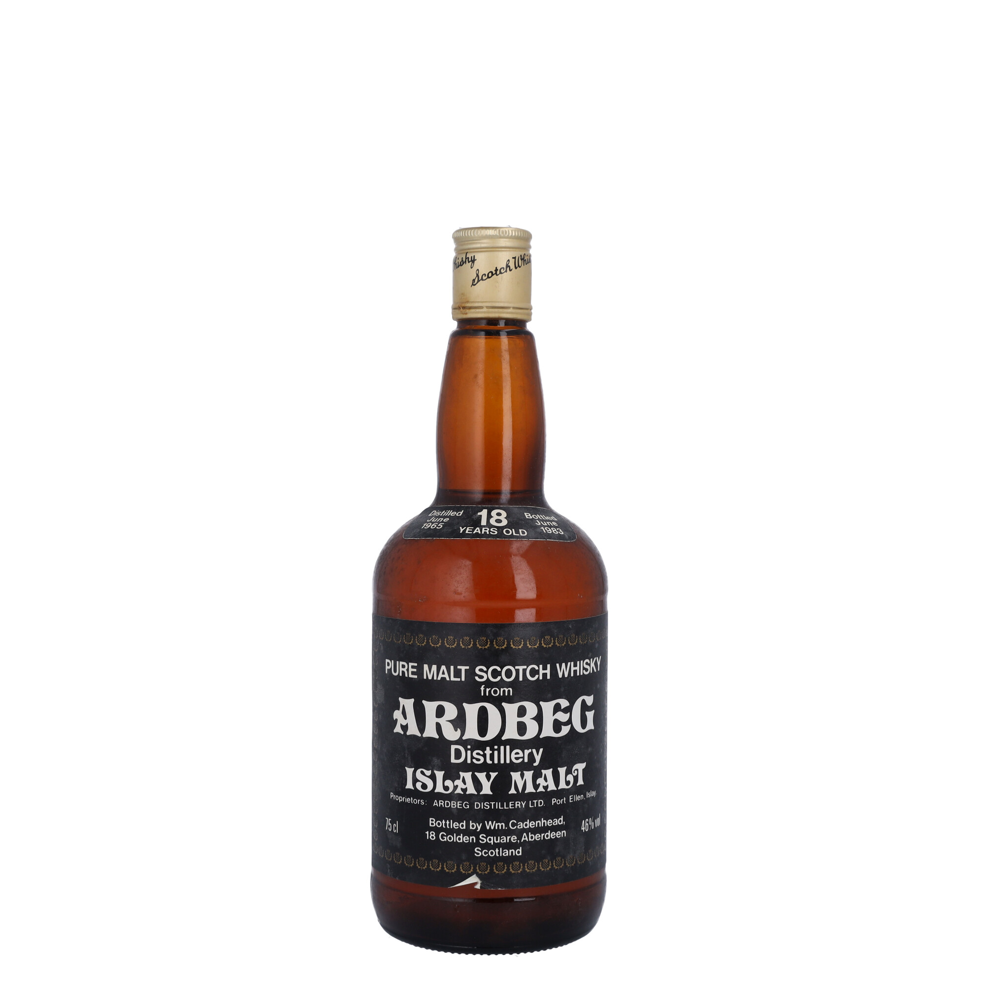Ardbeg 18 Year Old Cadenhead 46.0 abv 1965 (1 BT75) | Rare Whisky ...