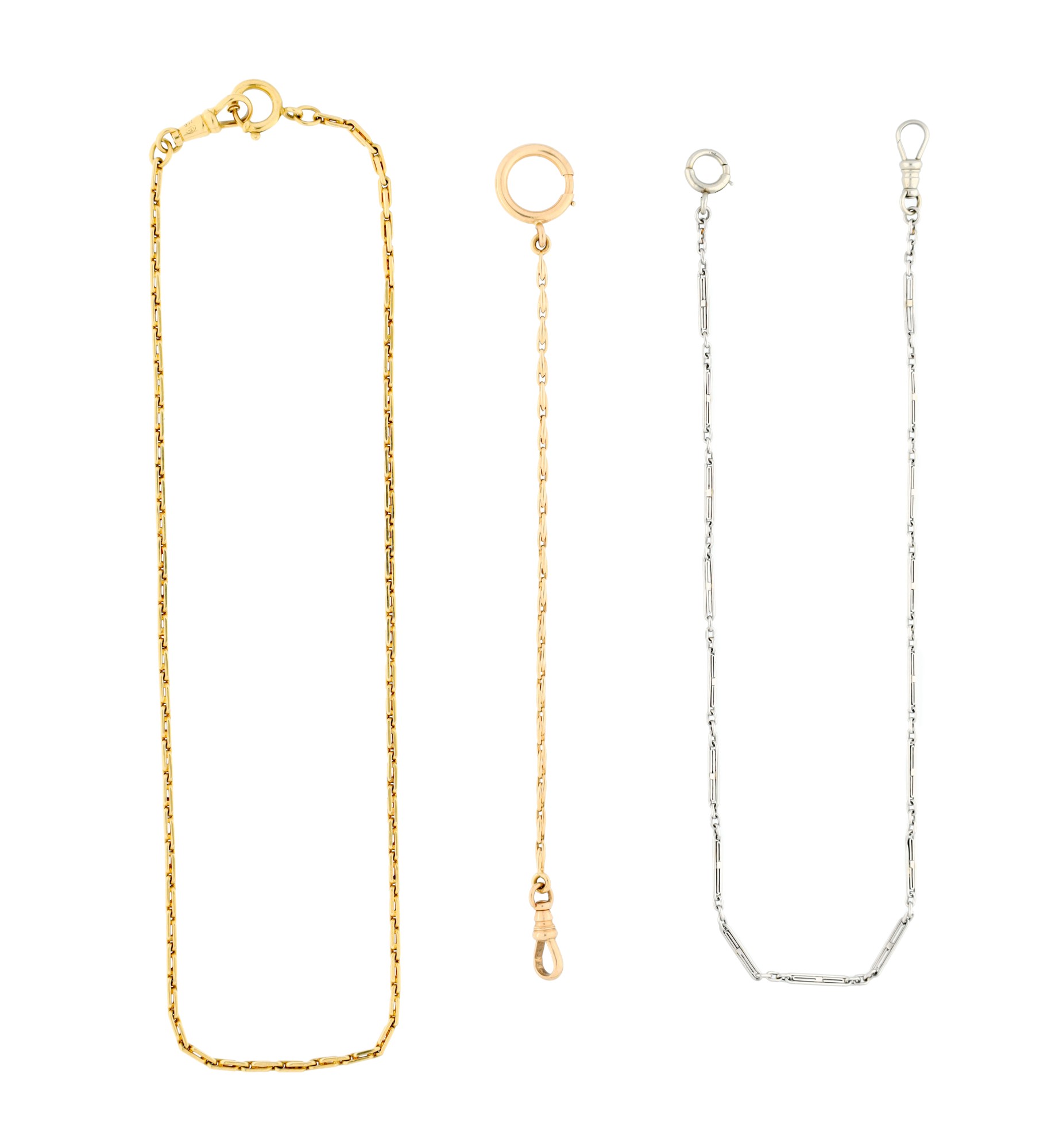 Three gold watch chains 20th Century | Fine Watches including ...