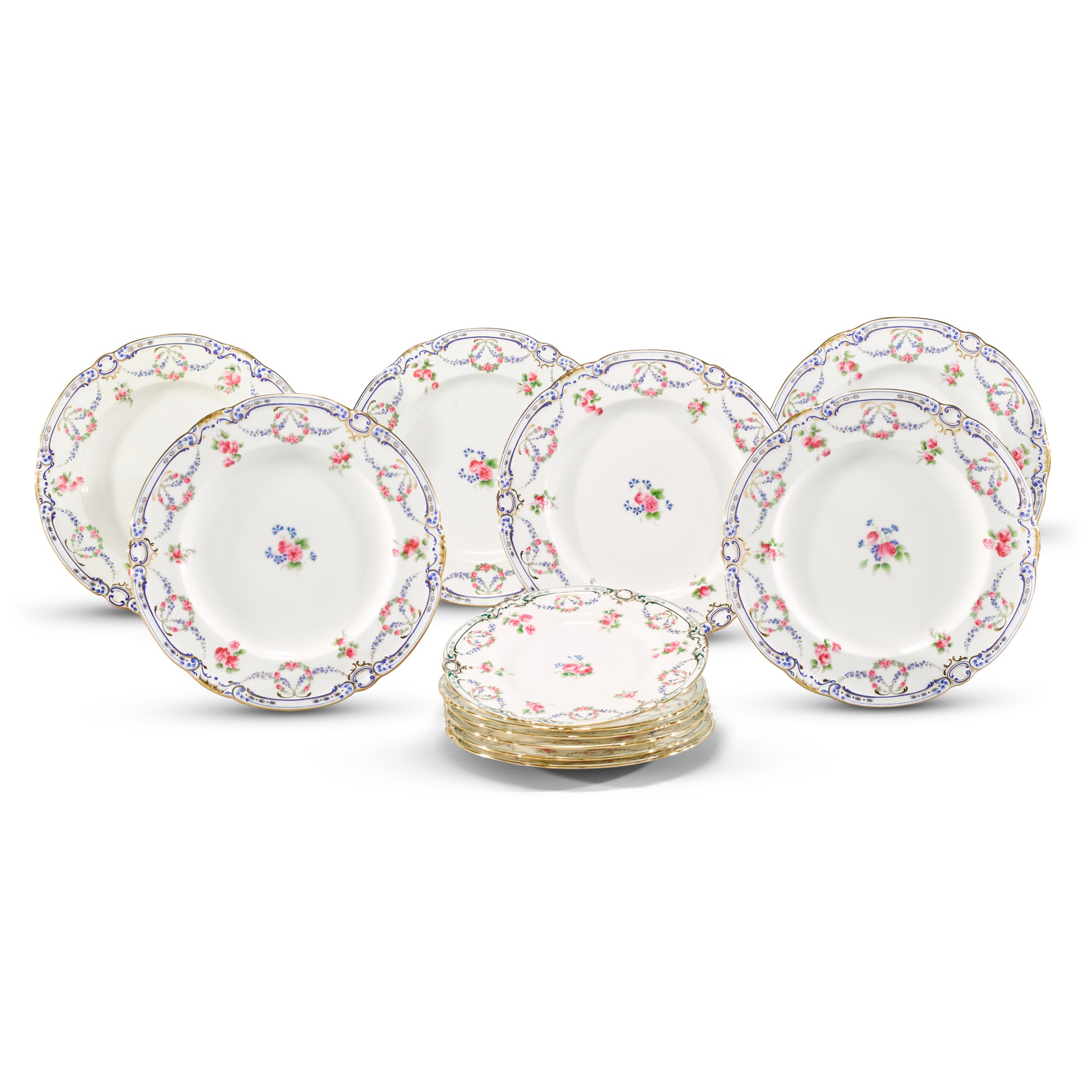 Twelve Minton plates, circa 1900 | STYLE London: Furniture, Ceramics ...