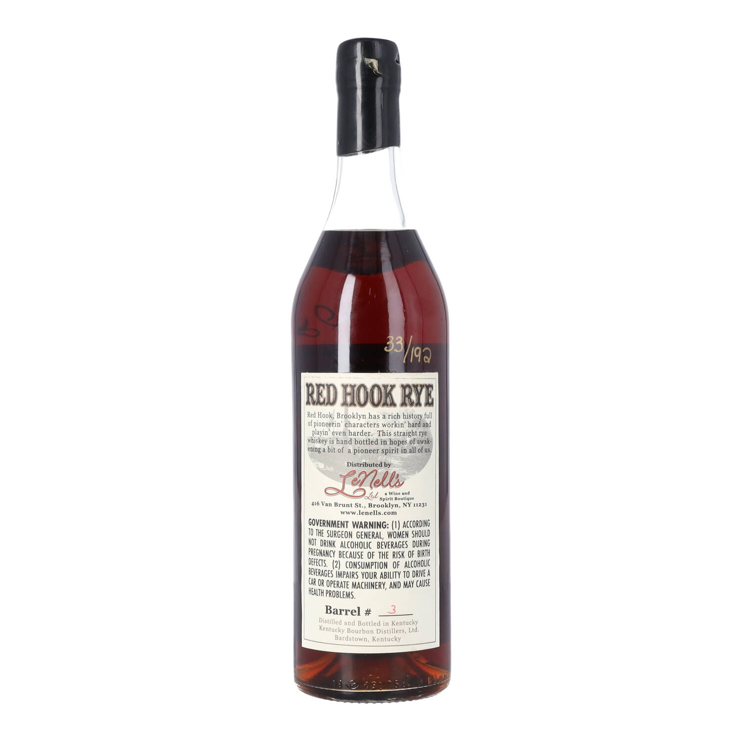 LeNell Red Hook Rye 23 Year Old Barrel #3 68.8 abv NV (1 BT75) | Whisky ...