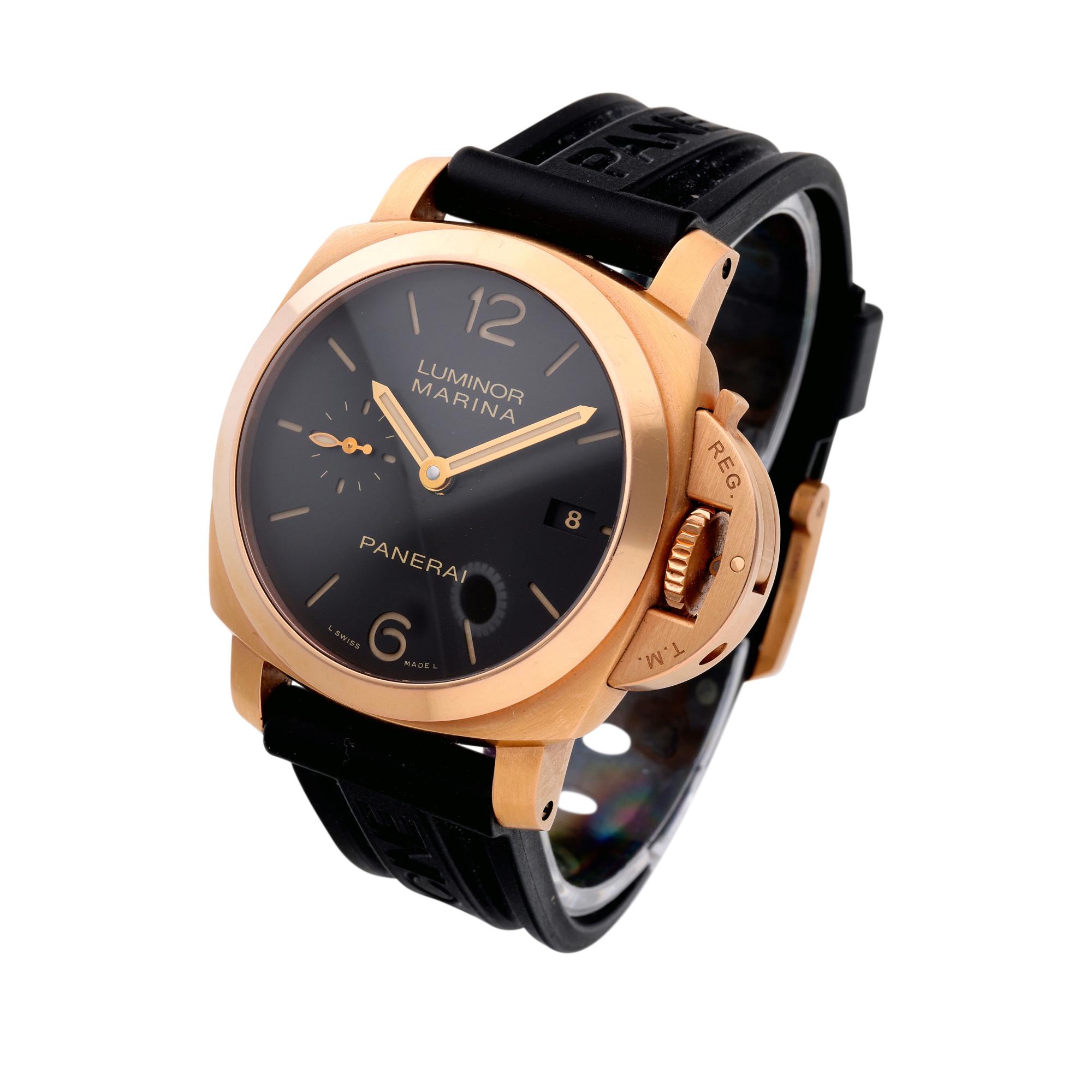Reference PAM00393 Luminor 1950 Marina, A pink gold automatic ...