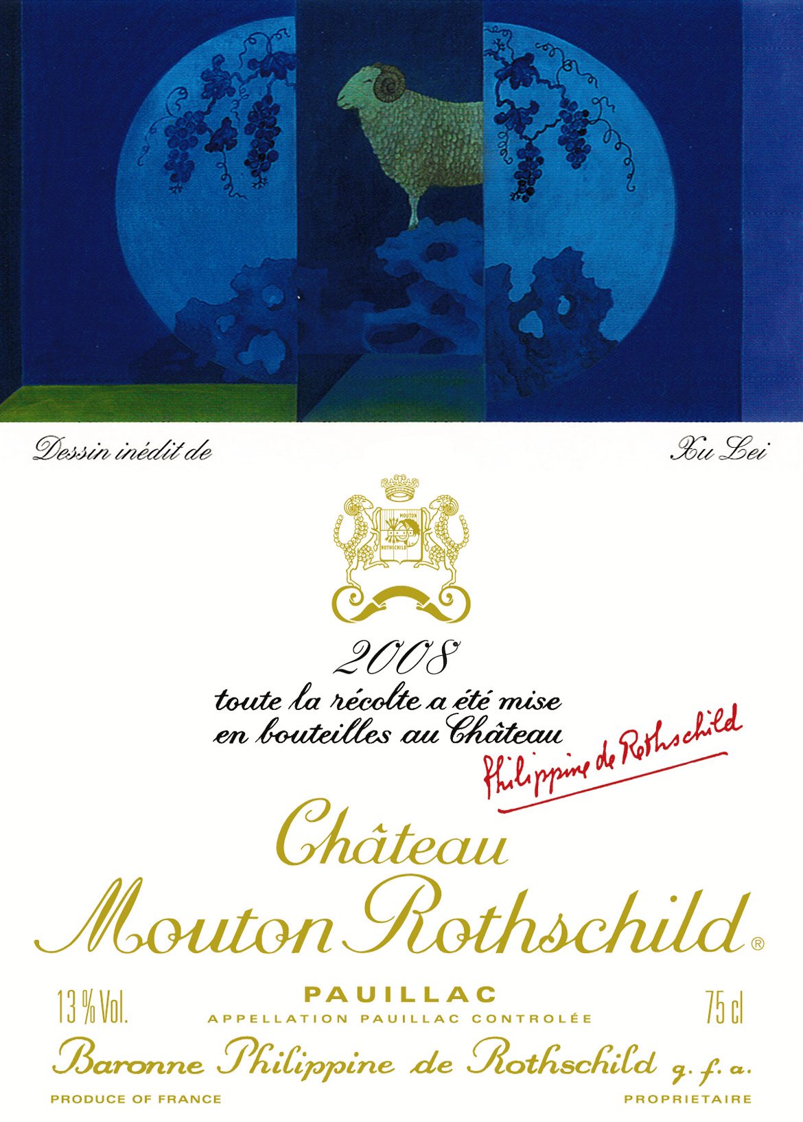 2008 Ch teau Mouton Rothschild 2008 12 BT 2008 Ch teau Mouton Rothschild 2008 12 BT