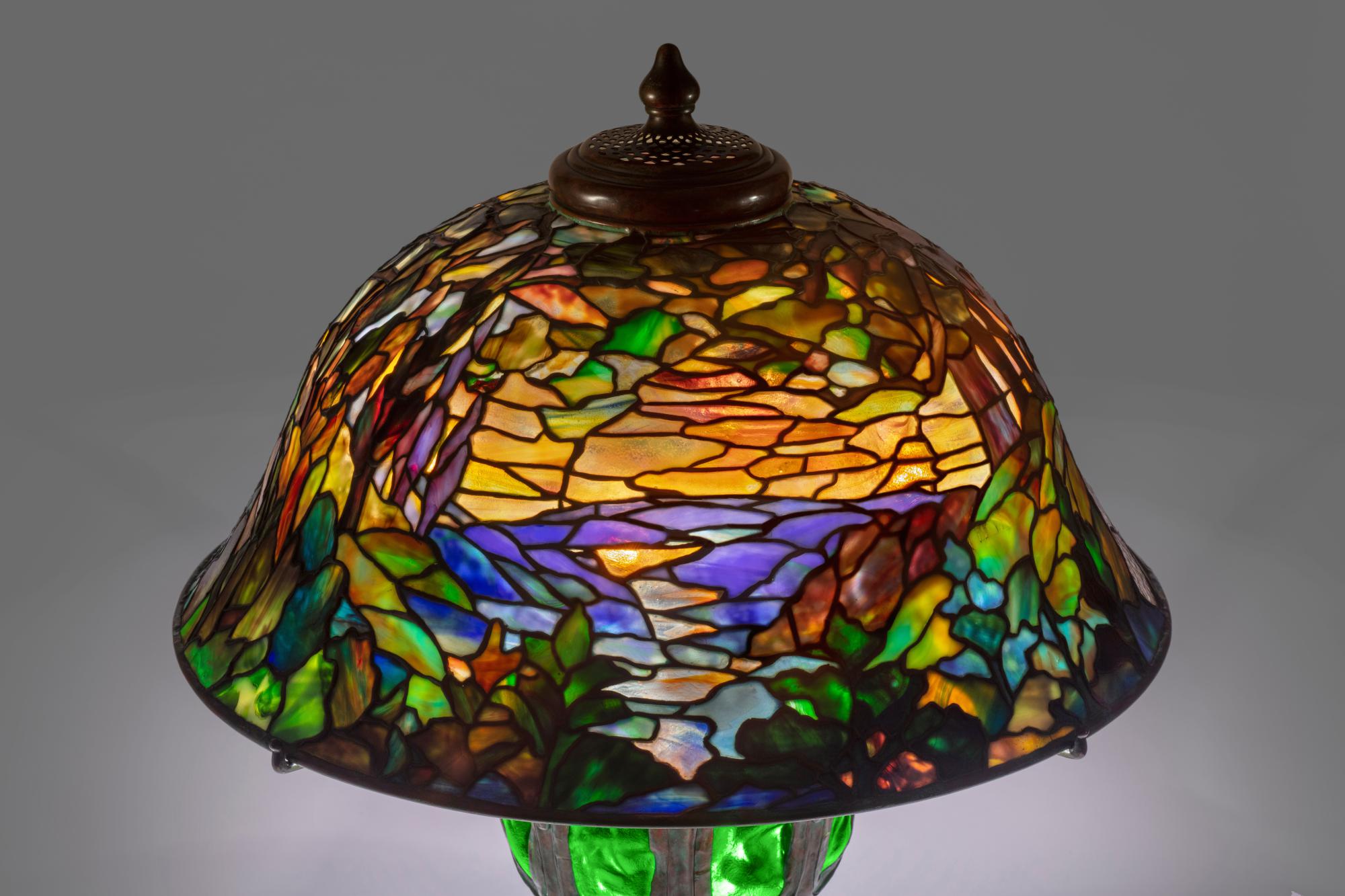 An Important and Rare "Landscape" Table Lamp | Dreaming in Glass ...