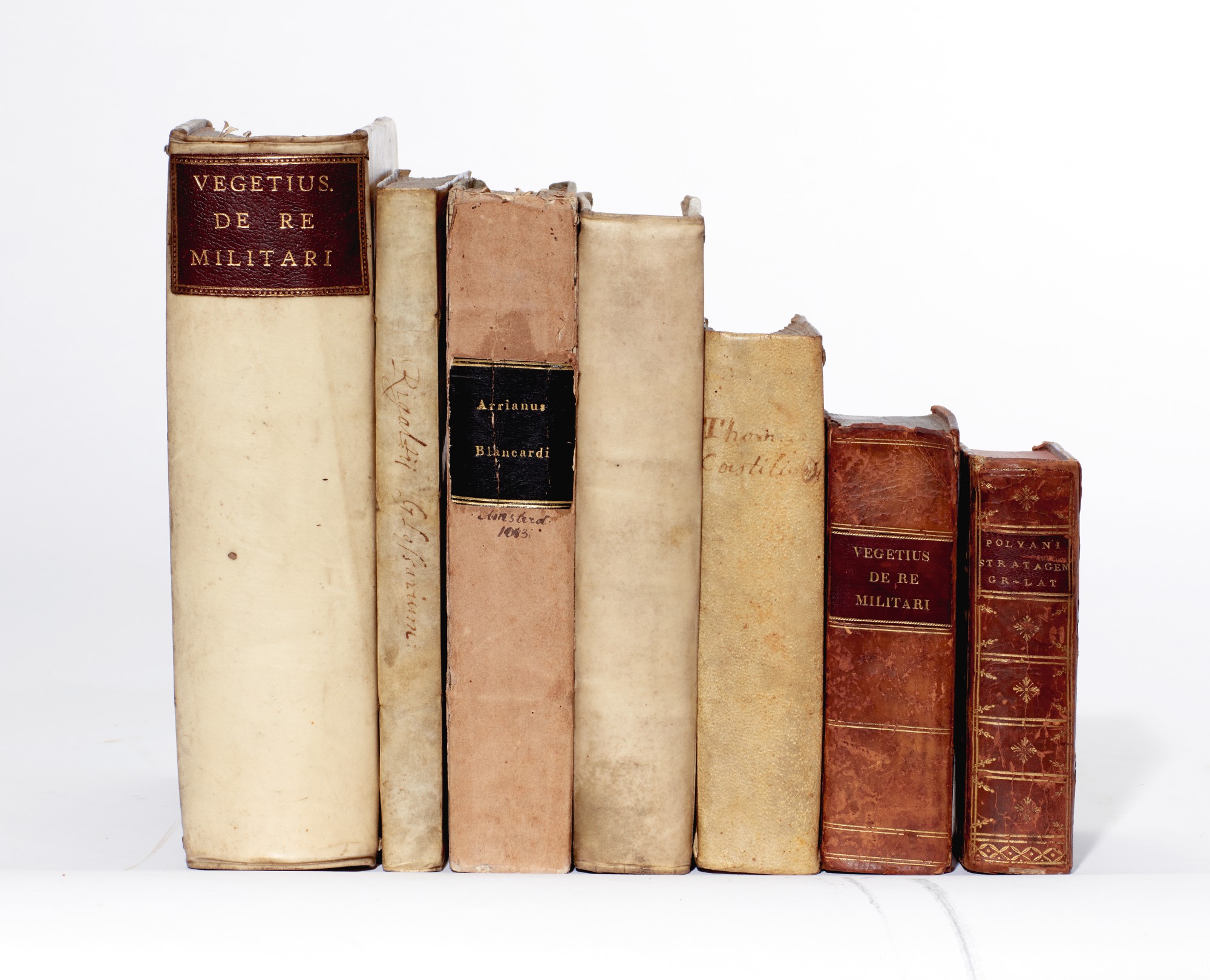 Classical military texts and commentaries, Latin and Greek, 7 volumes ...