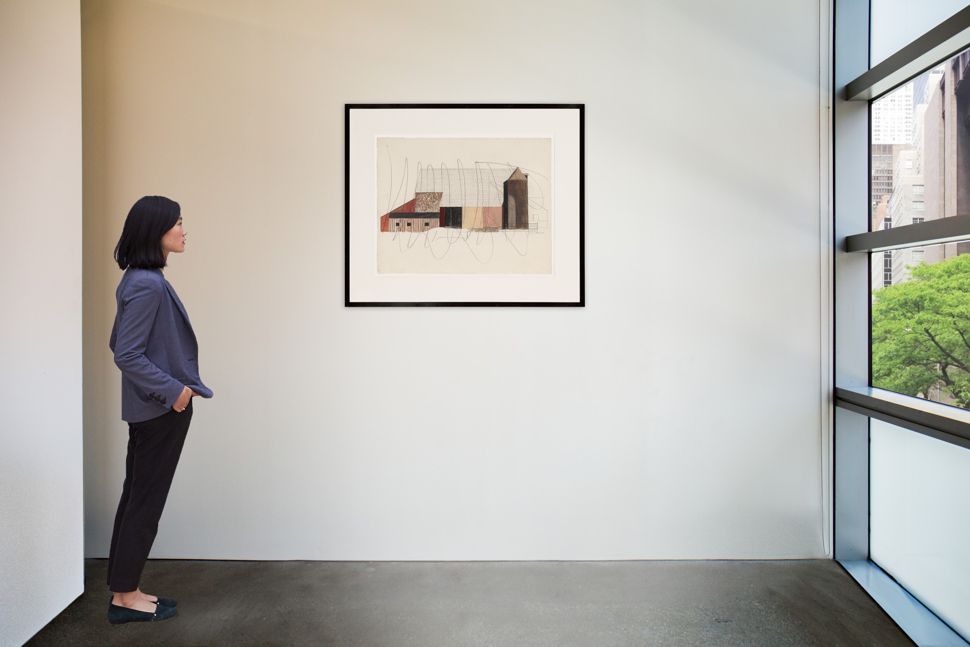 CHARLES SHEELER | STUDY FOR 'BUCKS COUNTY BARN' | American Art | 2020 ...