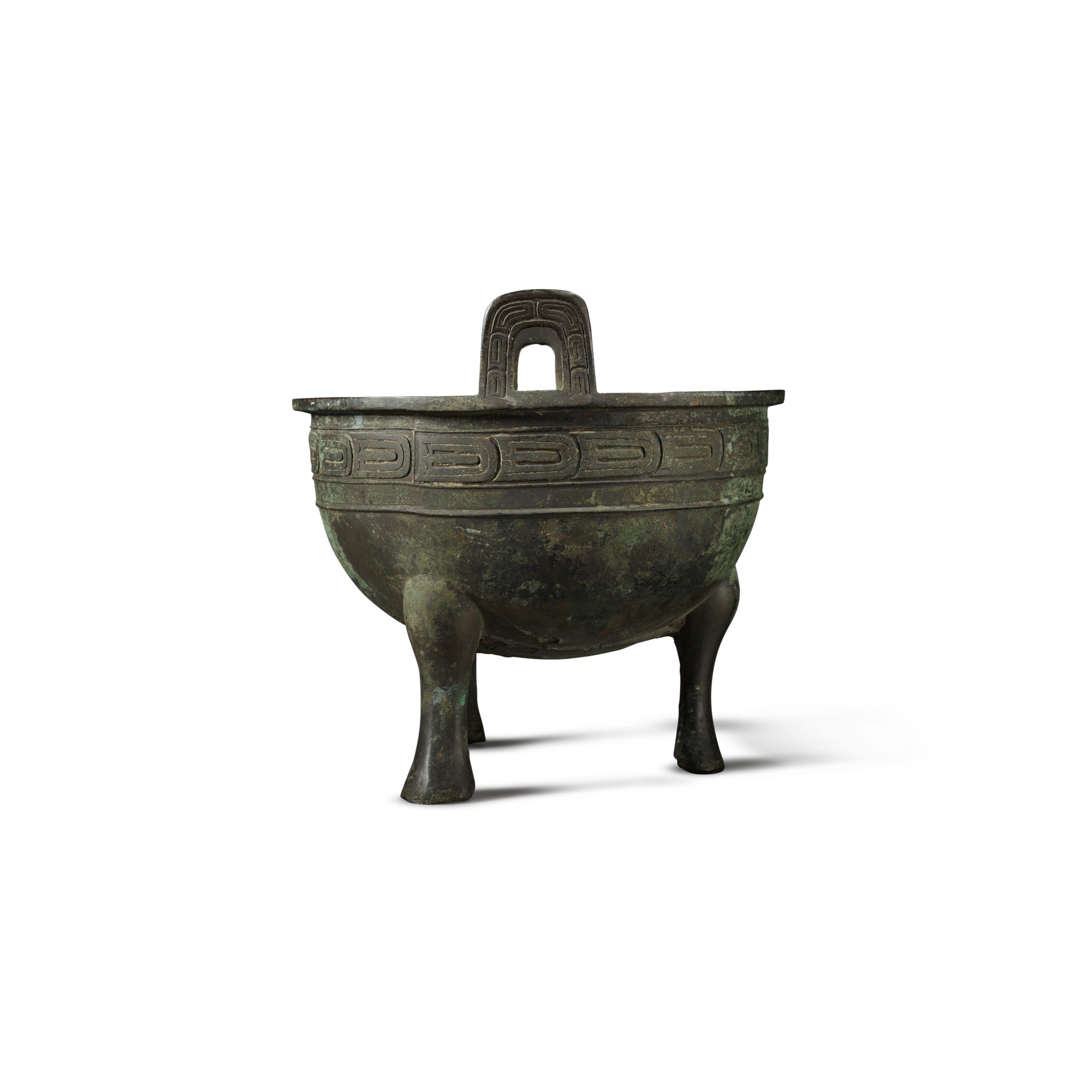 An important archaic bronze ritual food vessel (Ding), Western Zhou ...