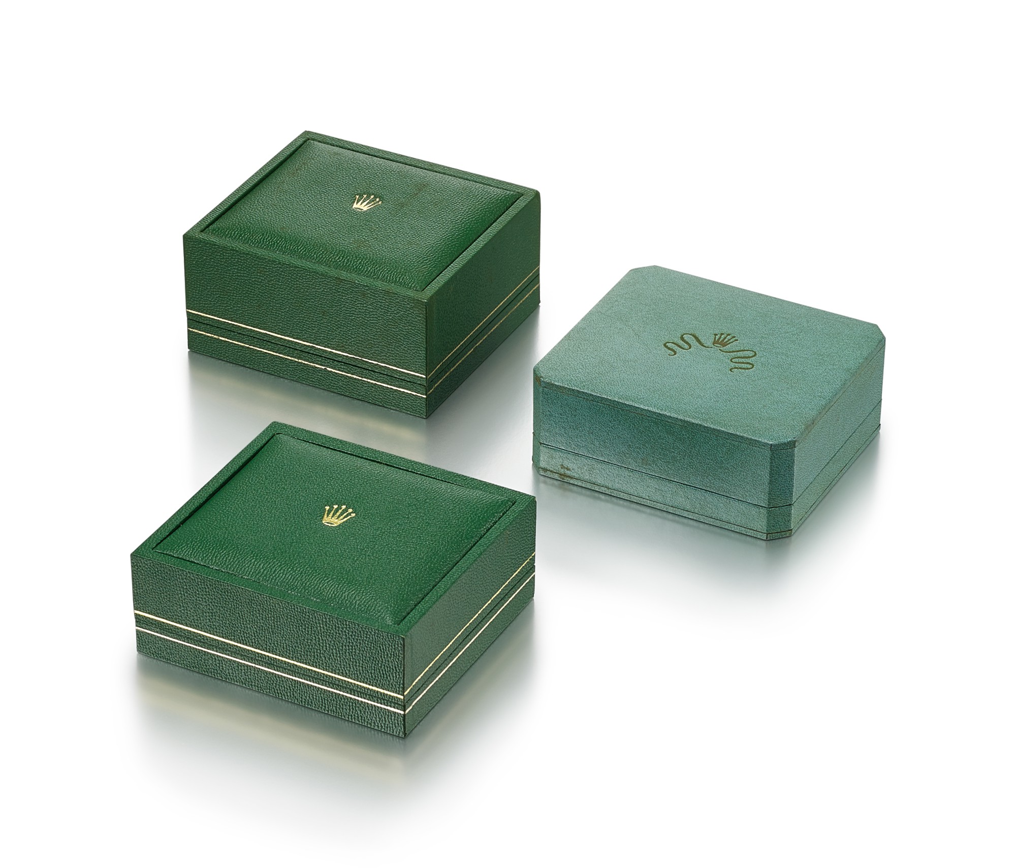 ROLEX | A SET OF THREE PRESENTATION BOXES, CIRCA 1950 | Watches Online ...