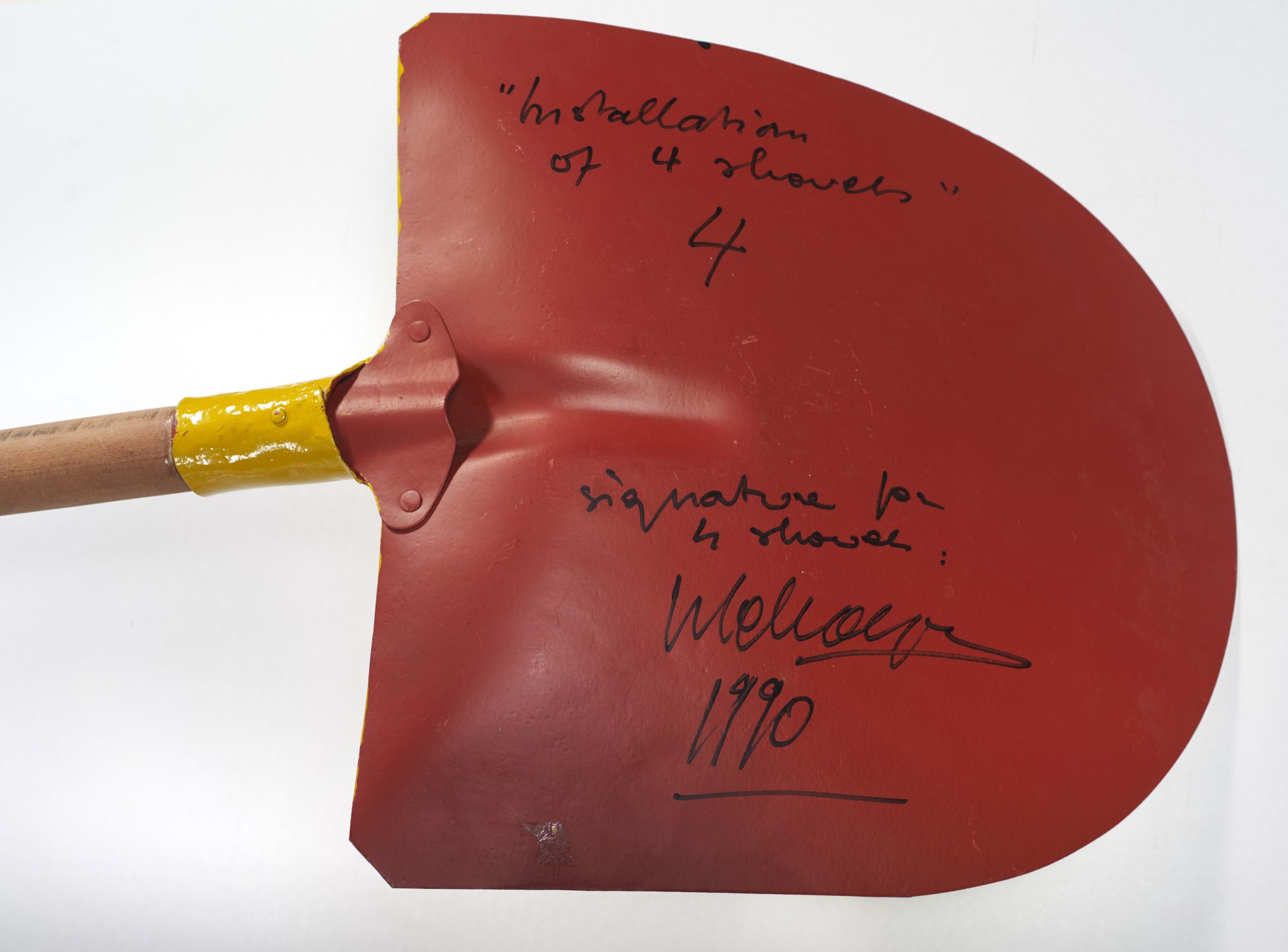 Installation of four shovels | Contemporary Art | Milan | 2021 | Sotheby's