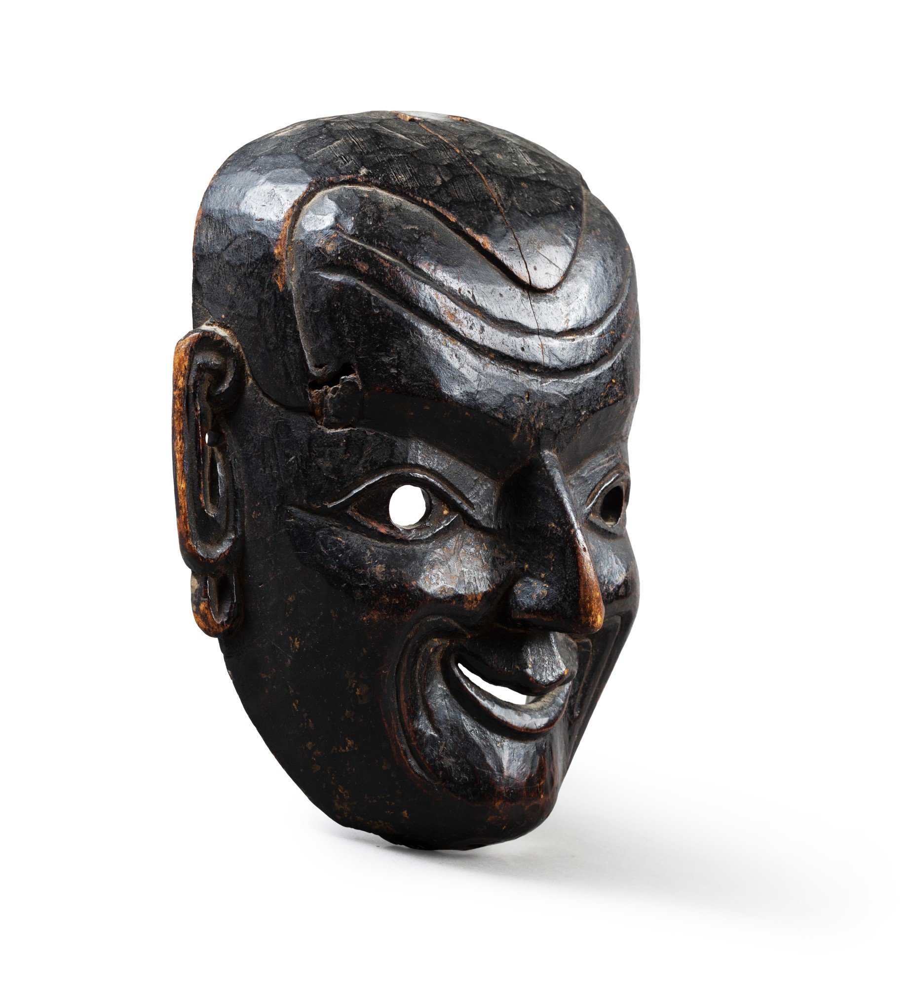 A carved wood Monpa yak dance mask Arunachal Pradesh, India | 印度 阿魯納查邦 ...