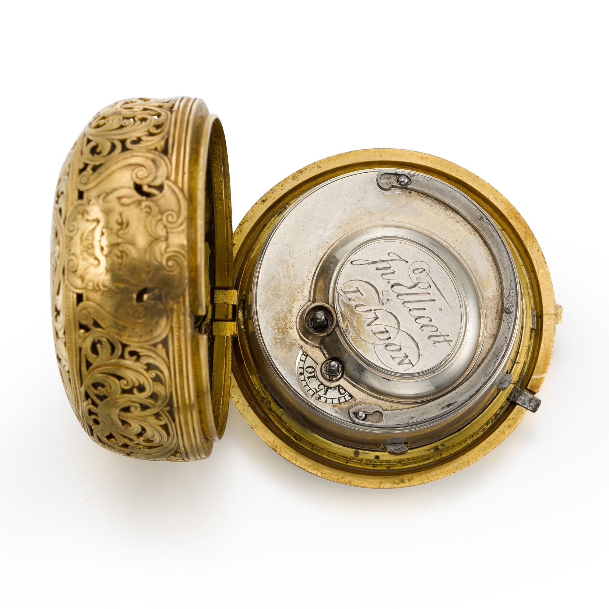 JOHN ELLICOTT | A GOLD PAIR CASED REPOUSSE QUARTER REPEATING WATCH ...