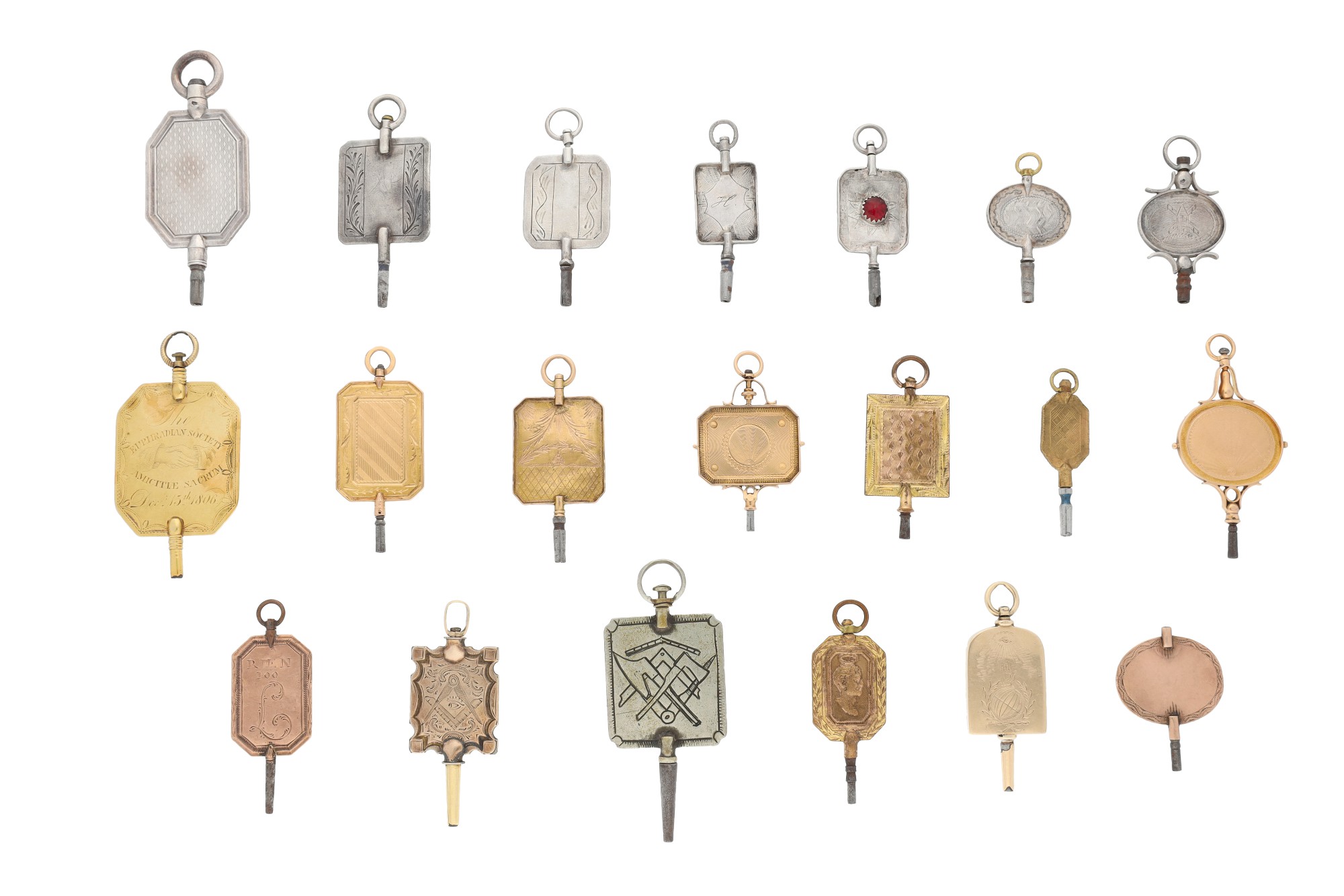 A group of 20 watch keys | Fine Watches including Masterworks of Time ...