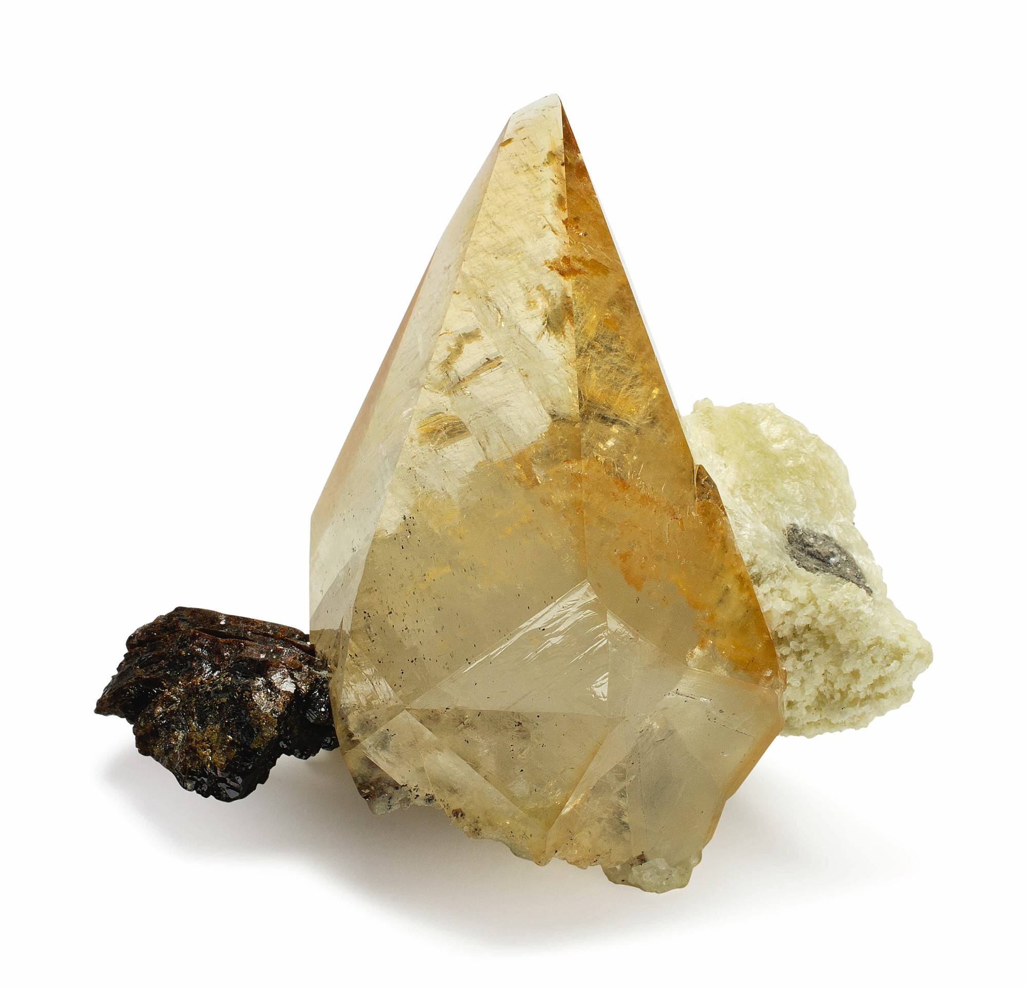 ELMWOOD CALCITE WITH BARITE & SPHALERITE | Natural History; Including ...