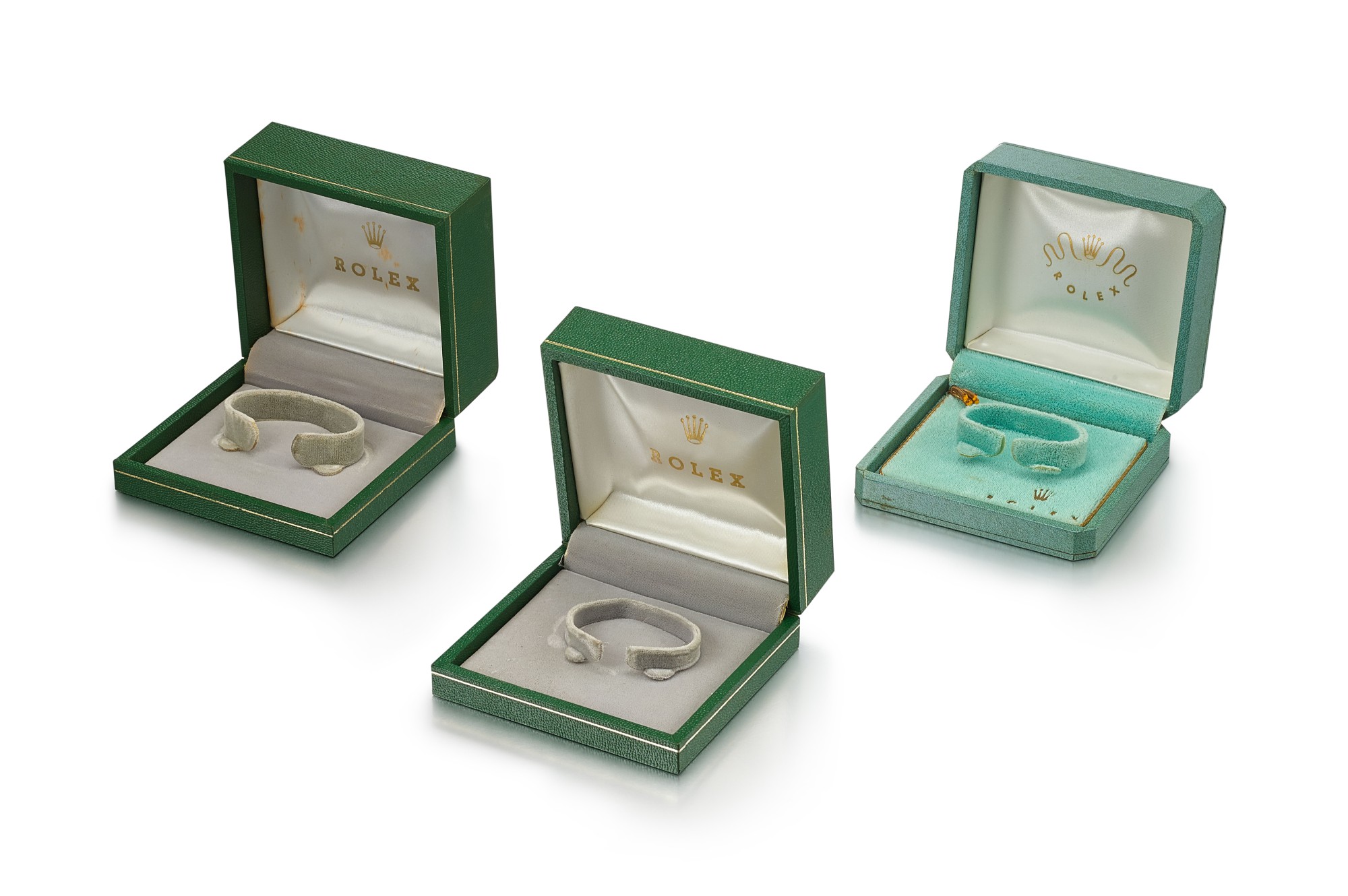 ROLEX | A SET OF THREE PRESENTATION BOXES, CIRCA 1950 | Watches Online ...