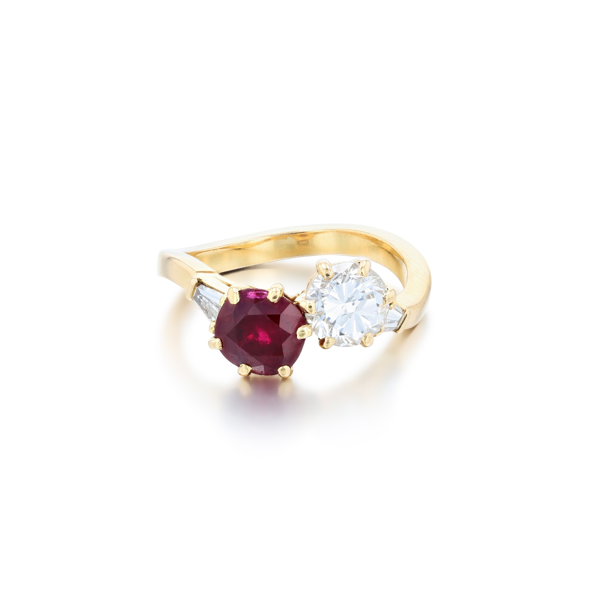 Bague rubis et diamants | Ruby and diamond ring | Fine Jewels Online ...